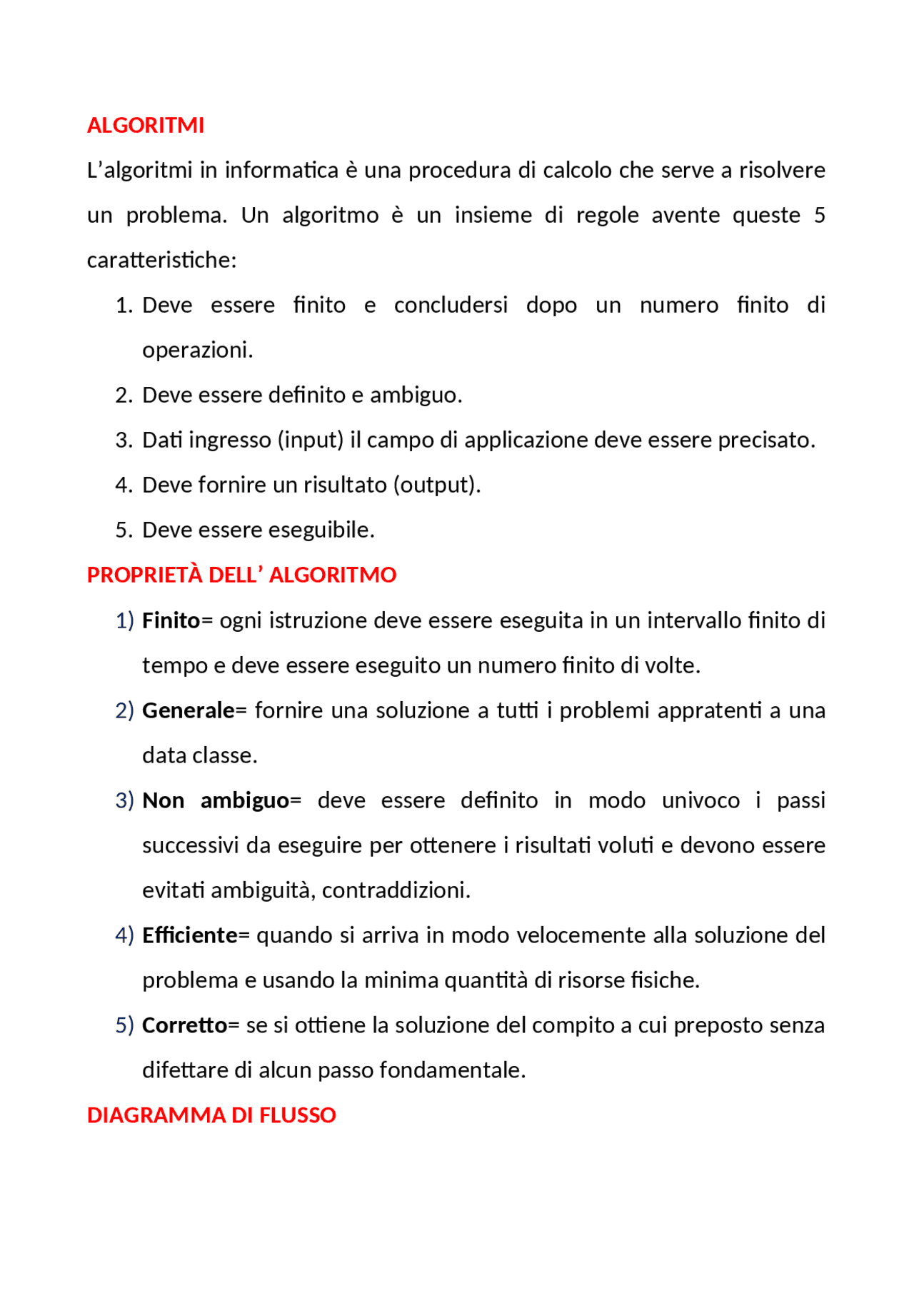 Algoritmi Teoria E Metodi Docsity