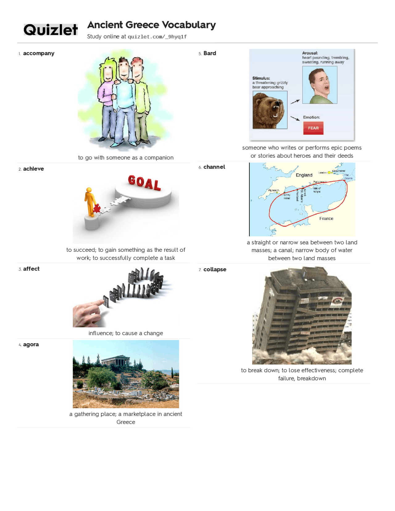 This is for ancient greece vocab | High school final essays History ...