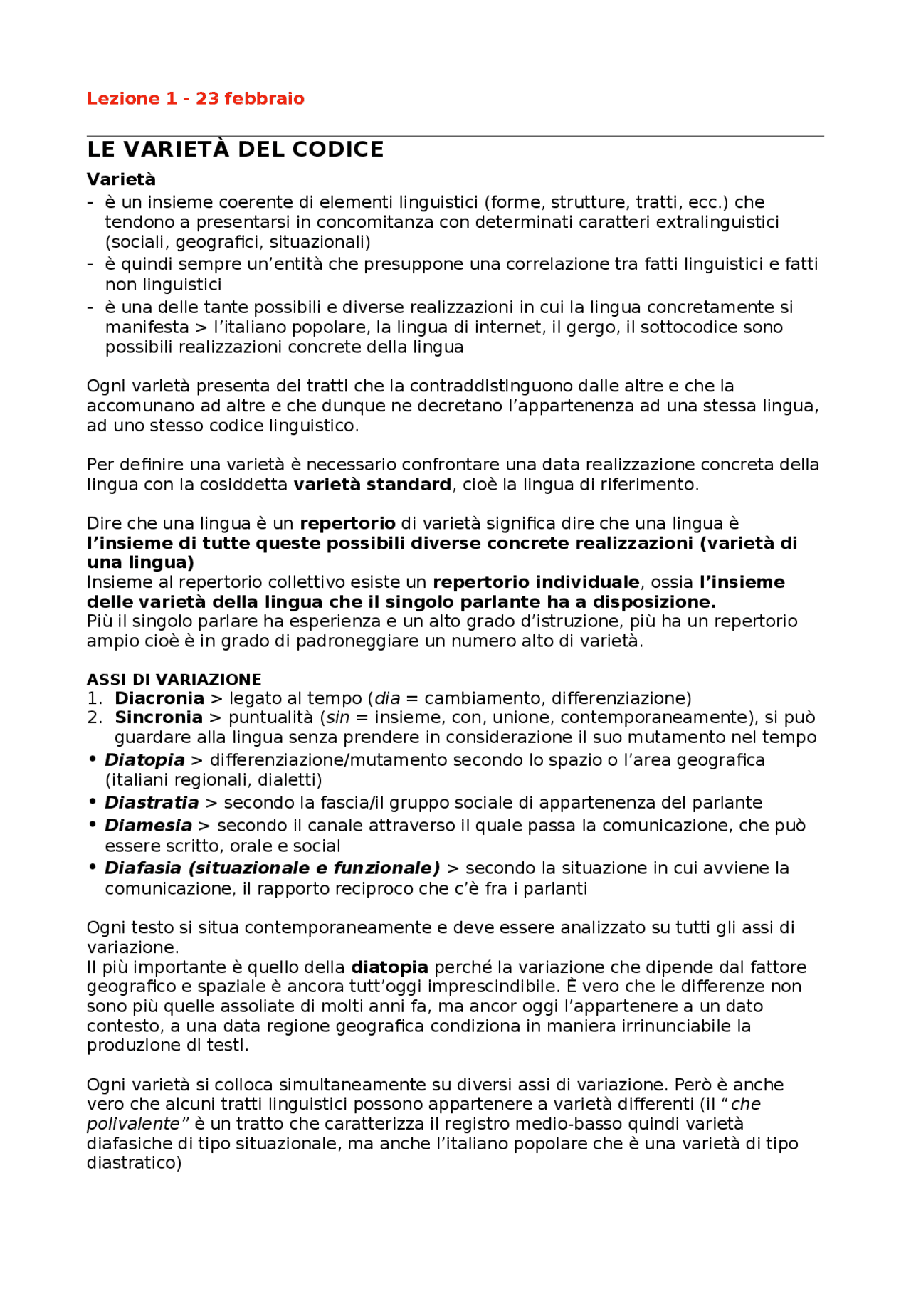 Appunti Tecniche Espressive Dellitaliano 2 Anno 2 Semestre Docsity