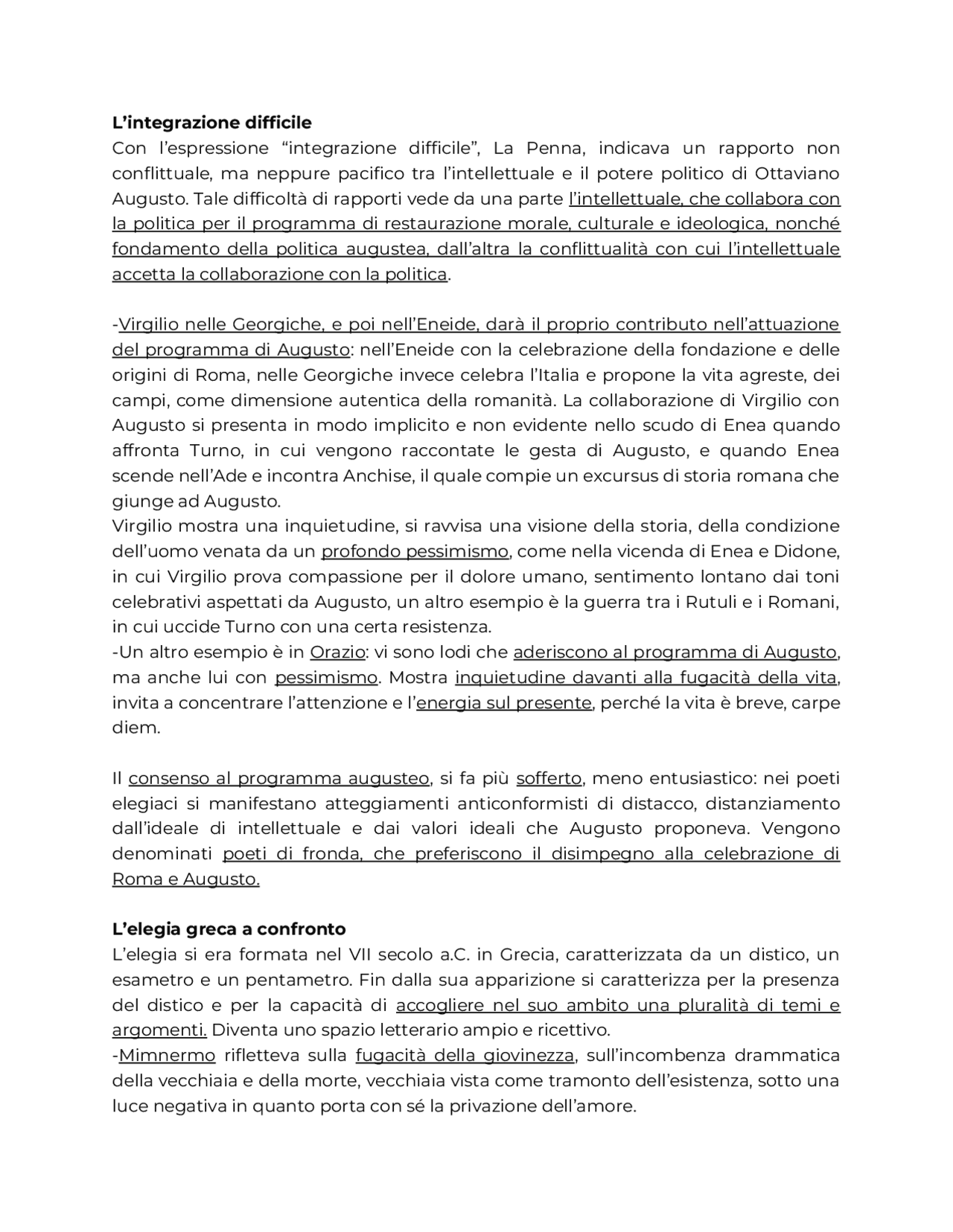 Appunti di letteratura latina su Cornelio Gallo, Tibullo, Properzio ...