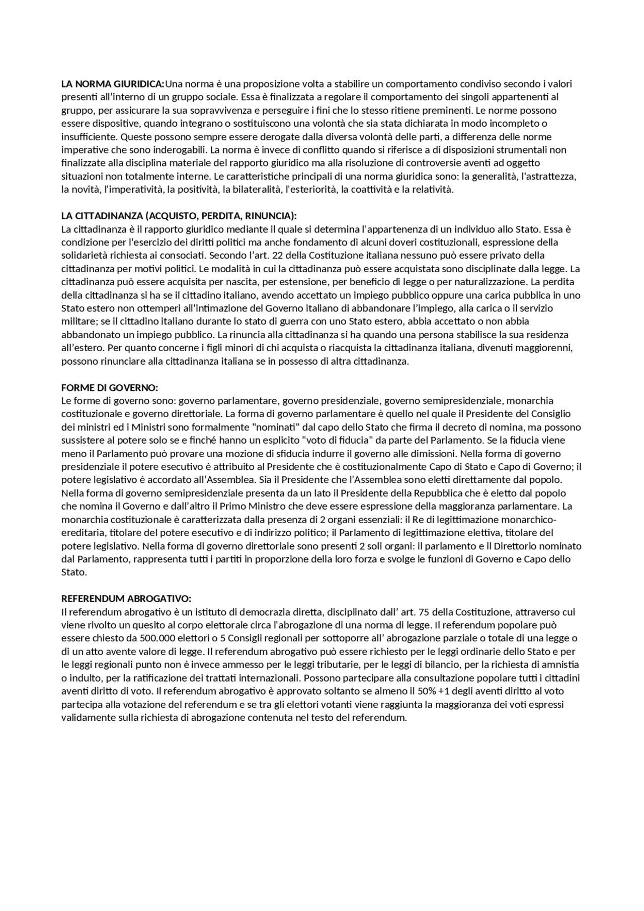 RISPOSTE APERTE DEL PANIERE DI ISTITUZIONI DI DIRITTO PUBBLICO- TURCO ...