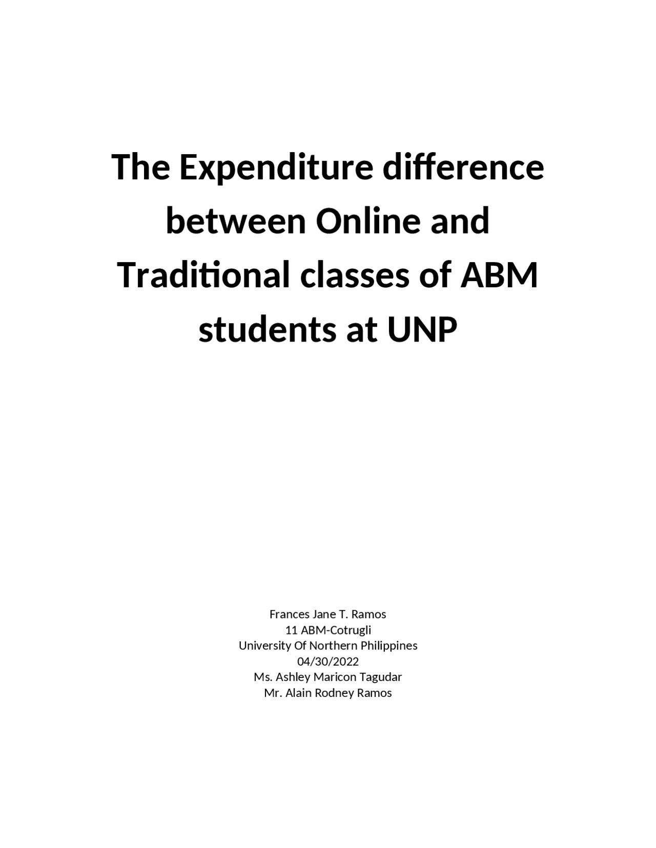 Research about ABM students - Docsity