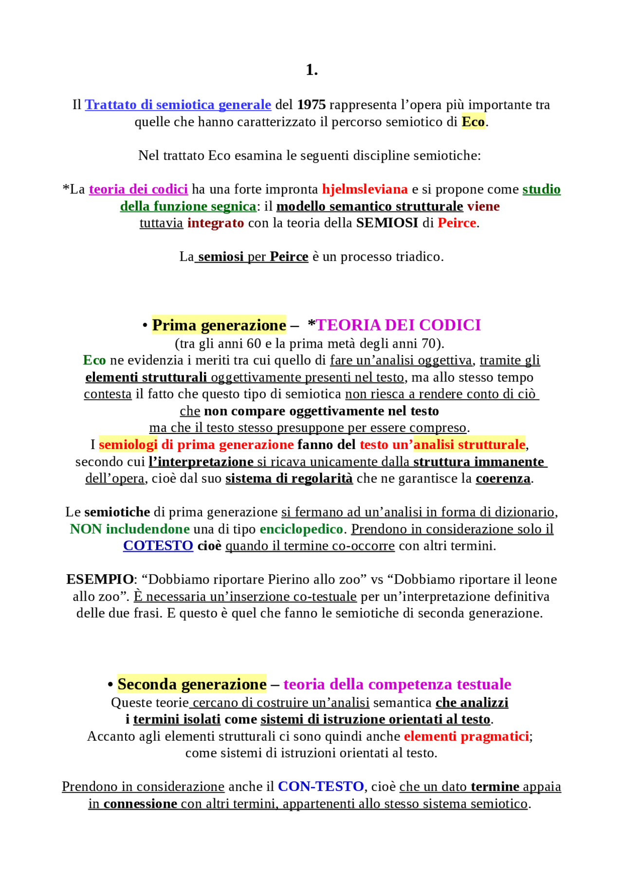 Eco Lector In Fabula Docsity