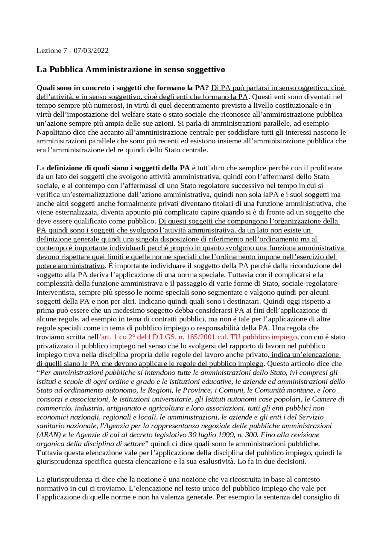 Lezione 7 8 Su Due Argomenti Docsity