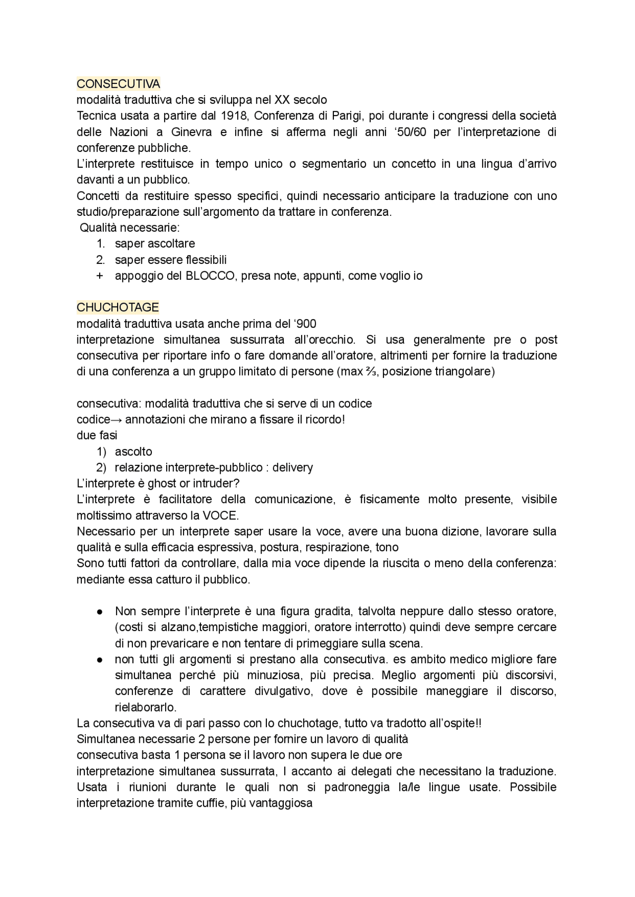 Teoria E Prassi Dellinterpretariato Docsity