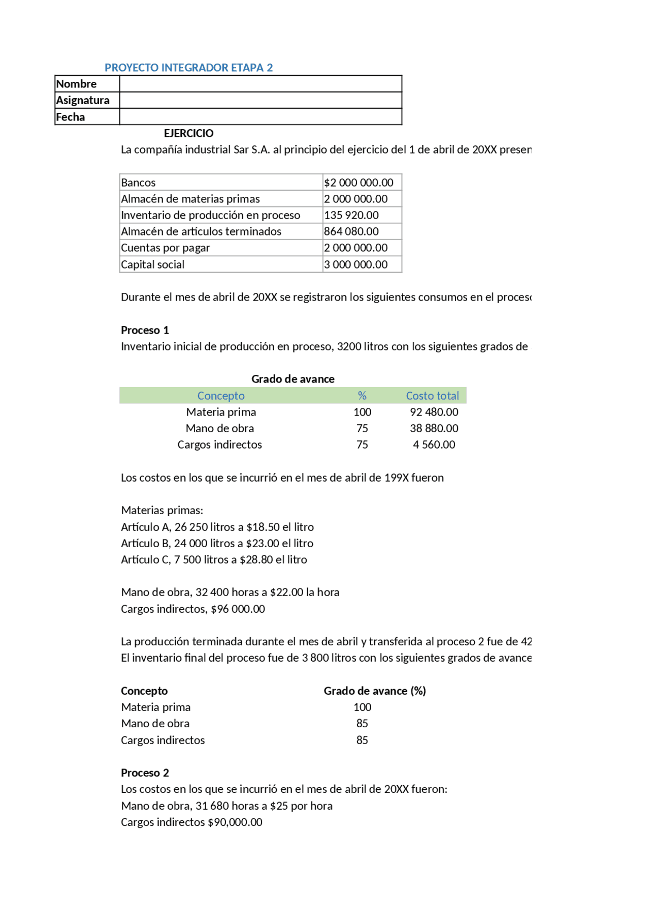 Contabilidad De Costos Docsity