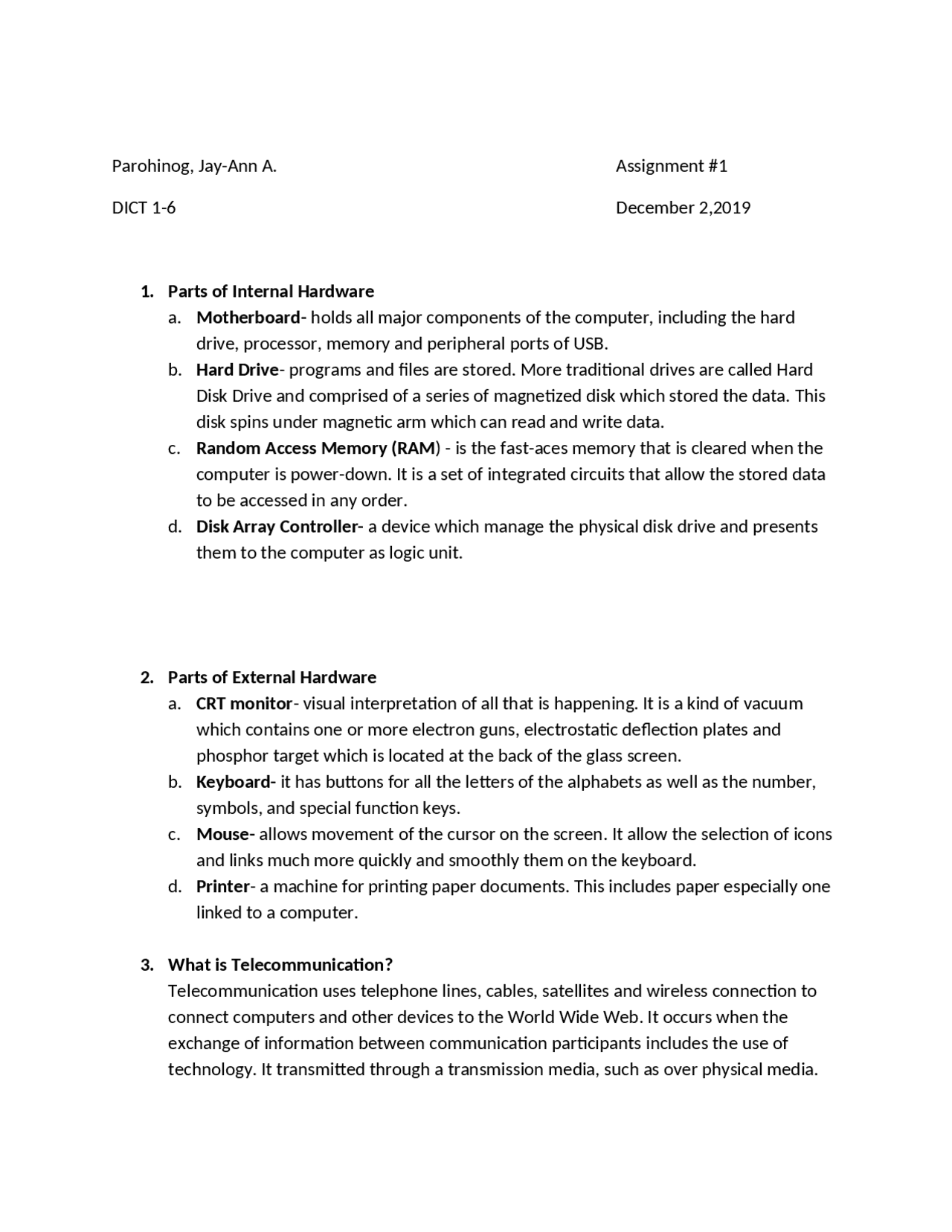 Keyboarding Computer System Docsity