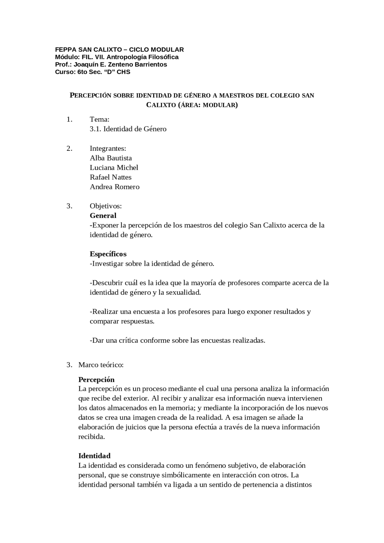 Tema 31 Identidad De Género Docsity