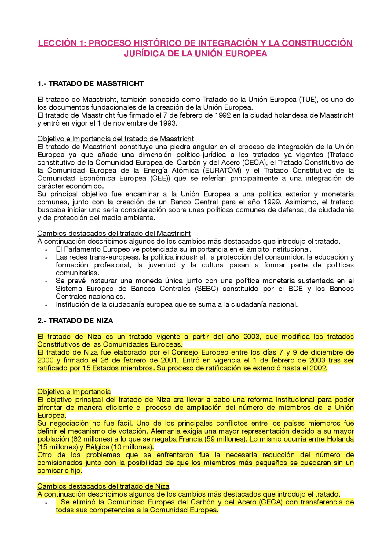 Resumen de algunos temas de comunitario - Docsity