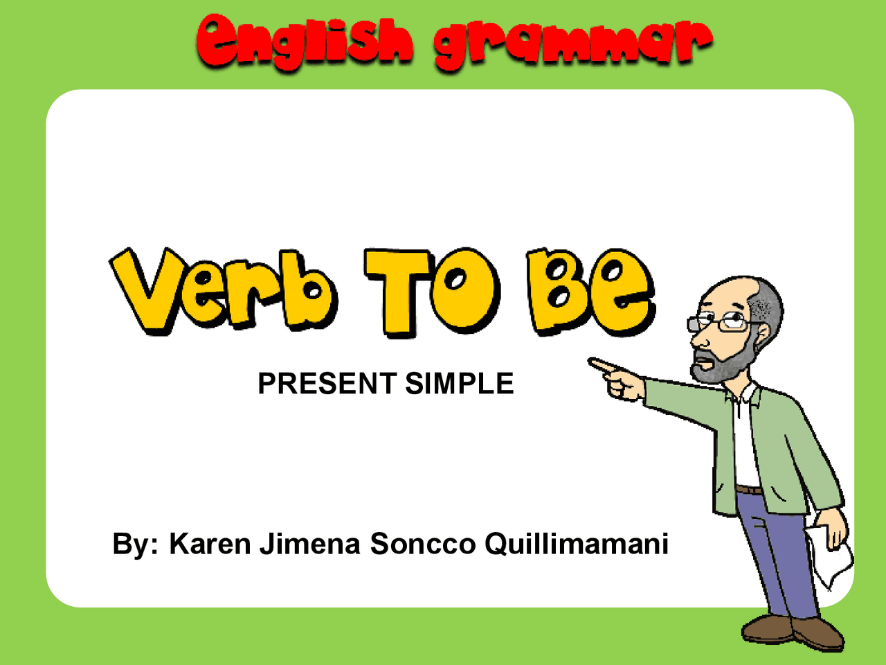 Verb to be interactive - Docsity