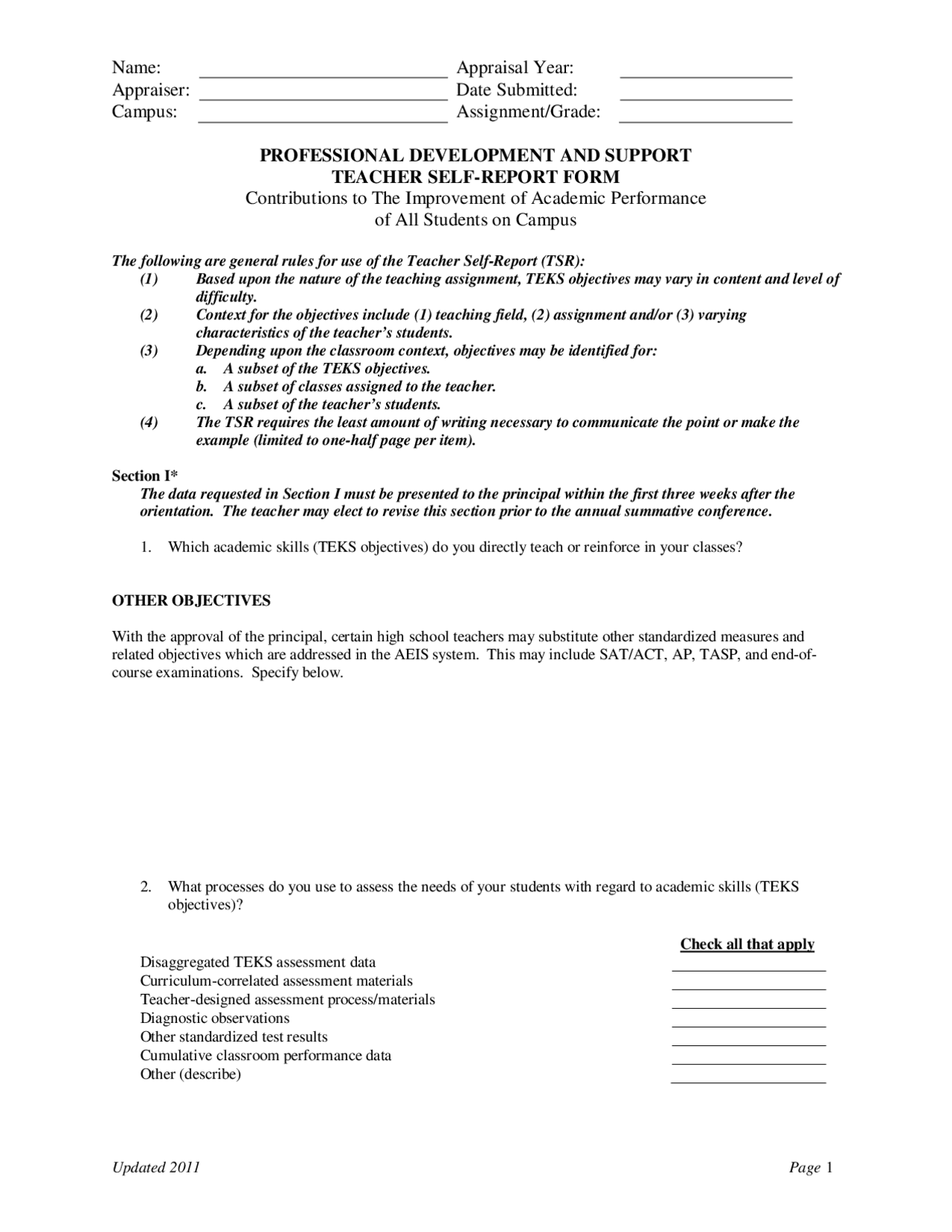 Thurston-Guttman-and-Likert-scales Teacher Self Report Form - Updated ...