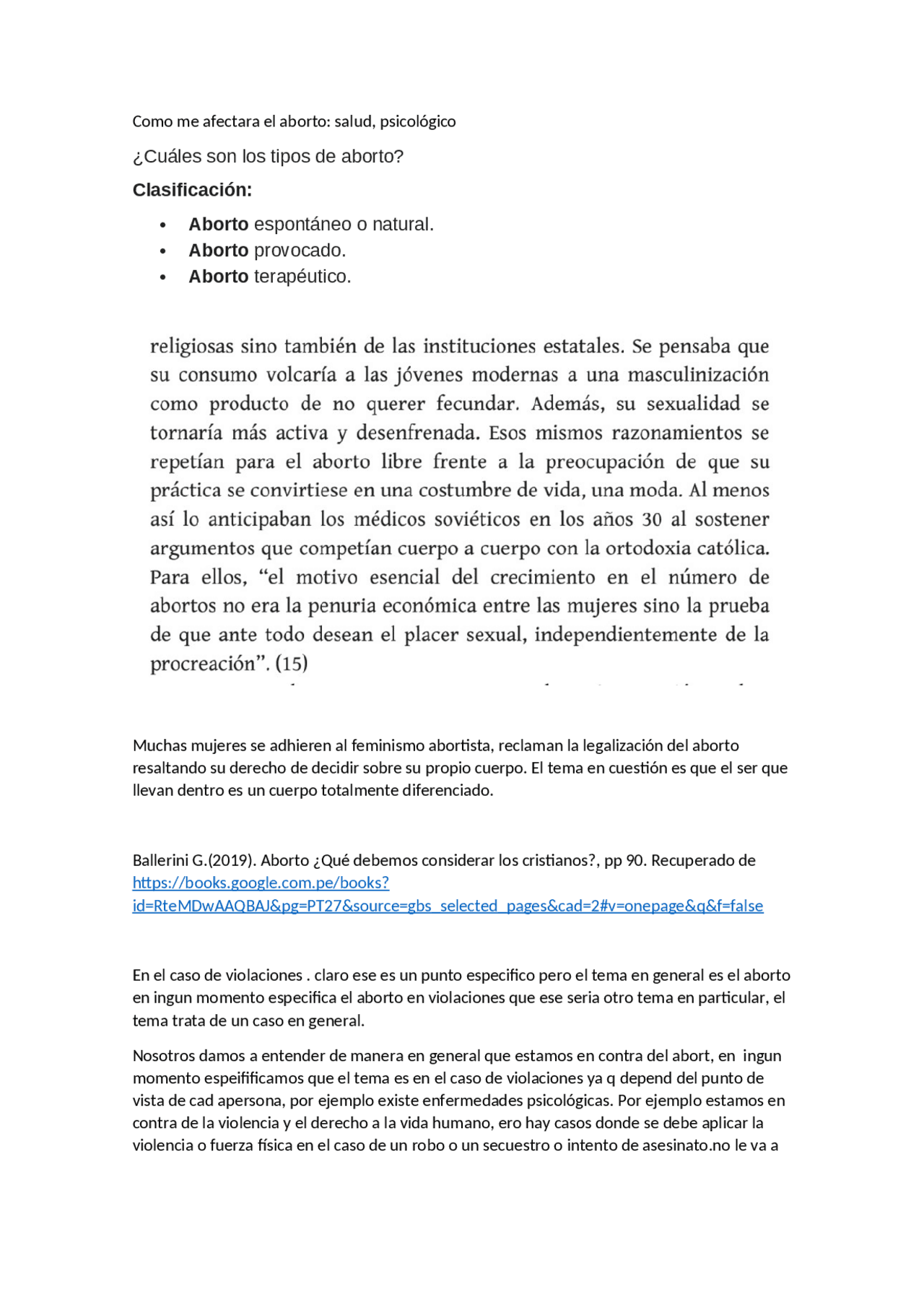 Legalizacion Aborto En Contra Resúmenes De Comunicación Docsity