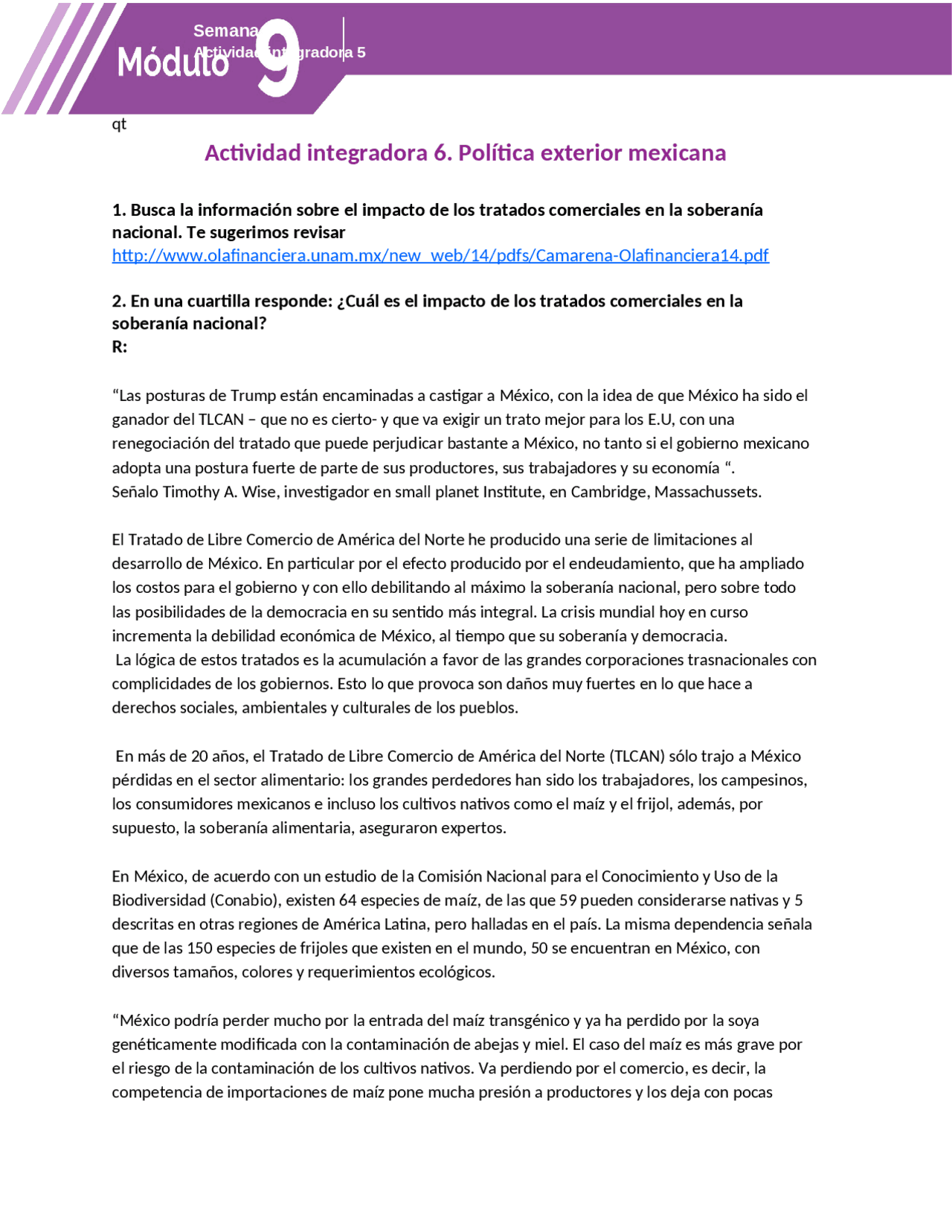 Modulo 9 Actividad Integradora 6 Apuntes De Historia Docsity