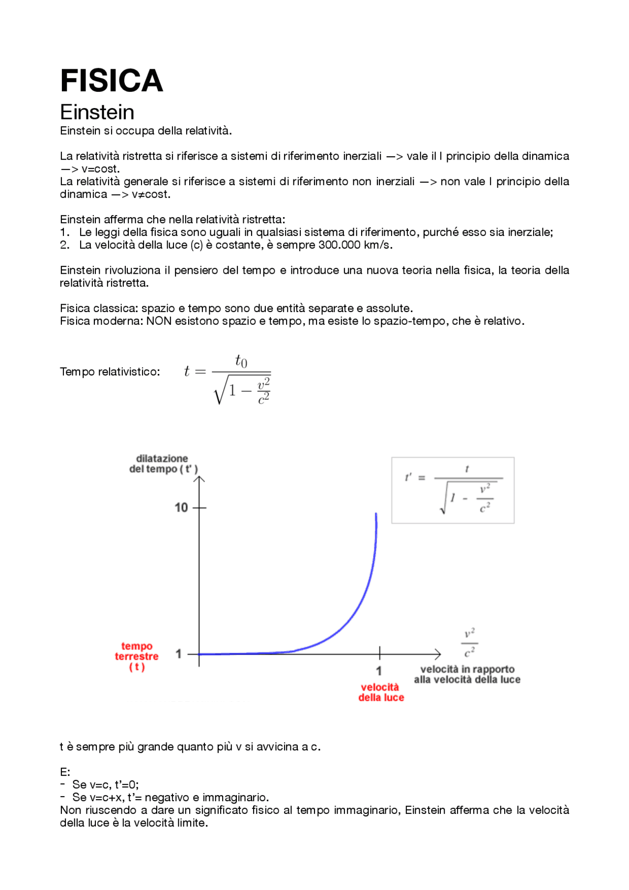 Appunti Su Albert Einstein Appunti Di Fisica Docsity