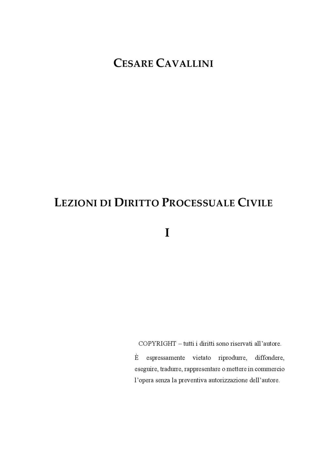 Dispense Diritto Processuale Civile Pt1 Docsity