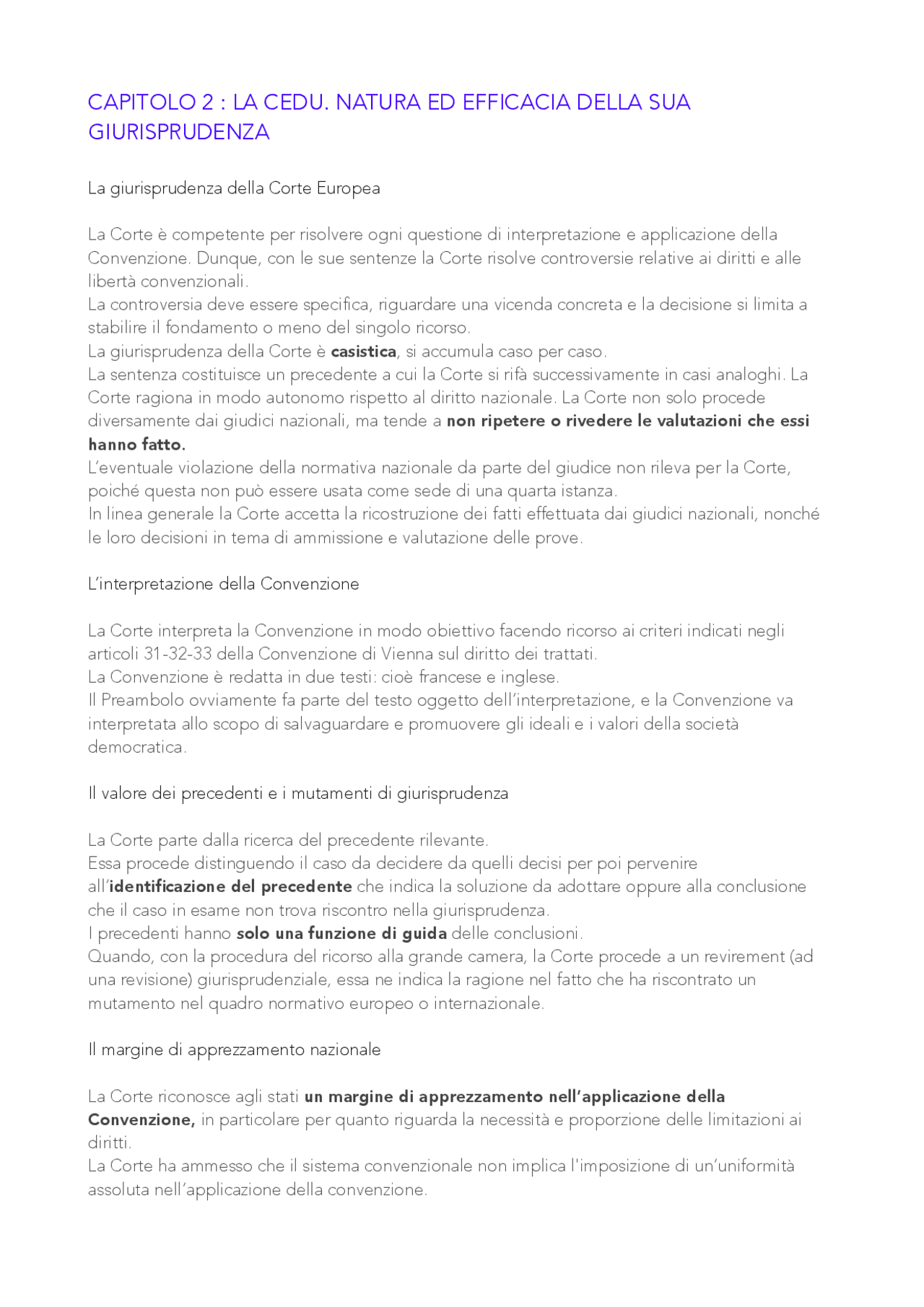 Manuale Dei Diritti Fondamentali In Europa Docsity