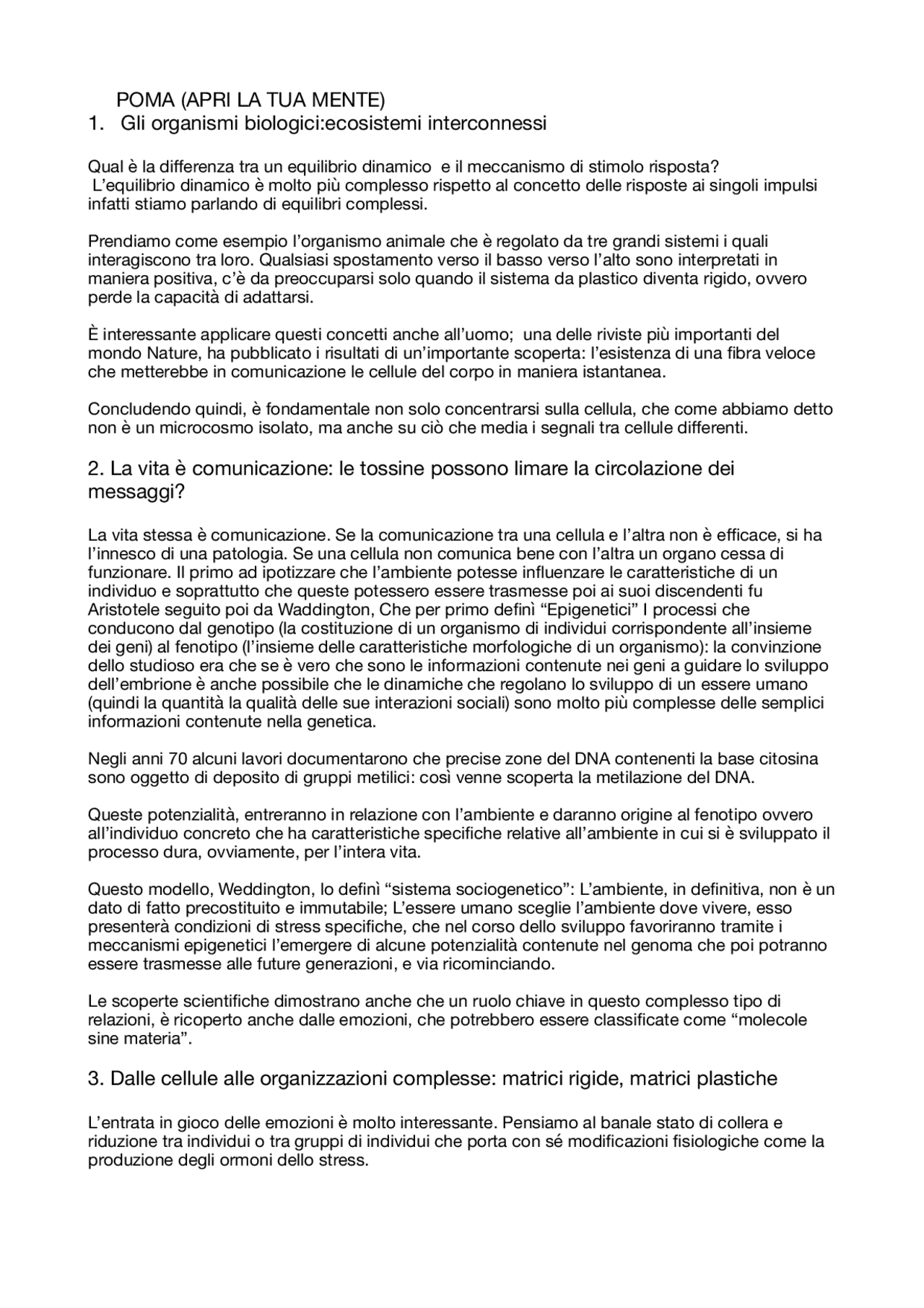 Apri la tua mente Luca Poma - Docsity