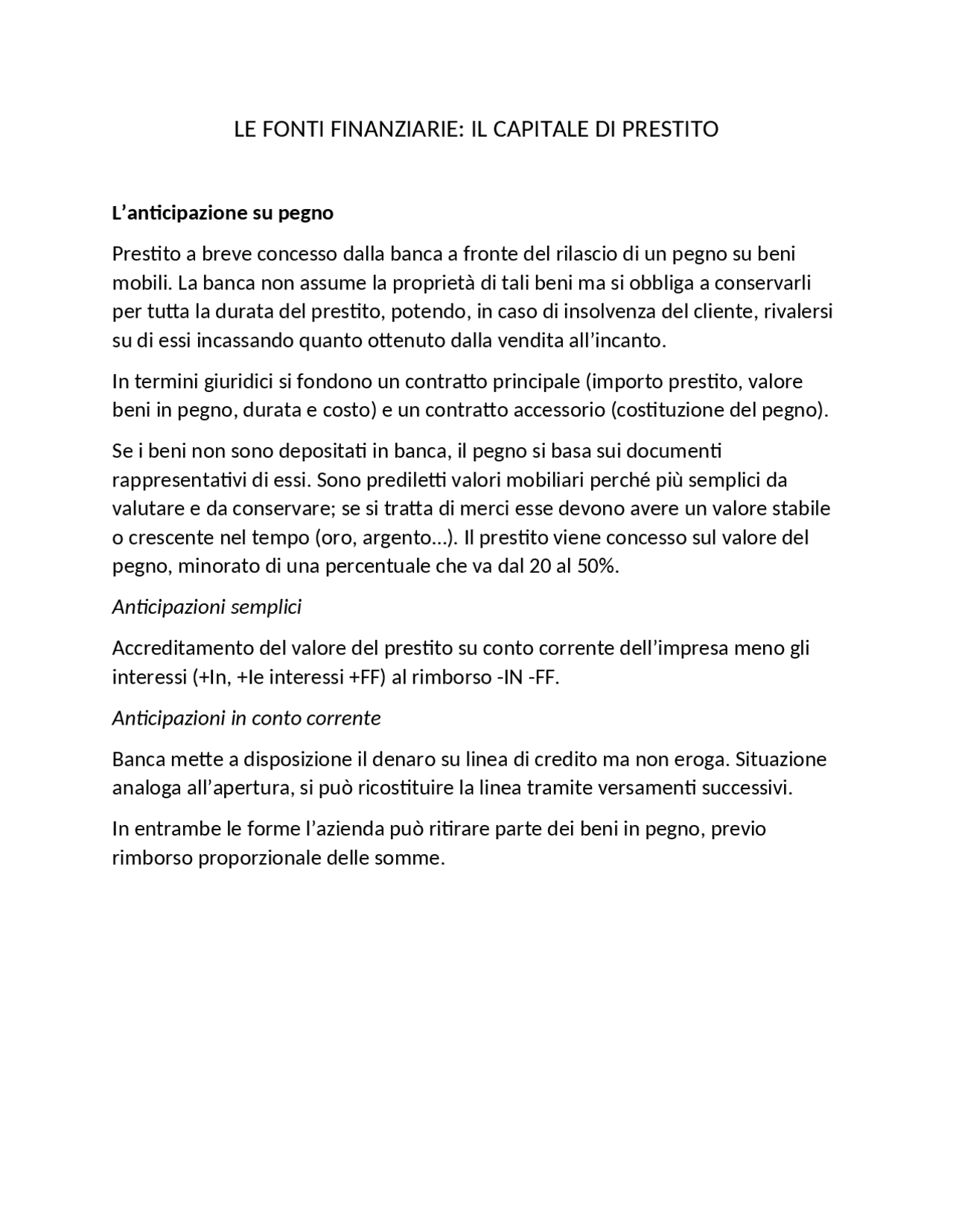Riassunto Del Libro Di Ragioneria Generale Ed Applicata Docsity