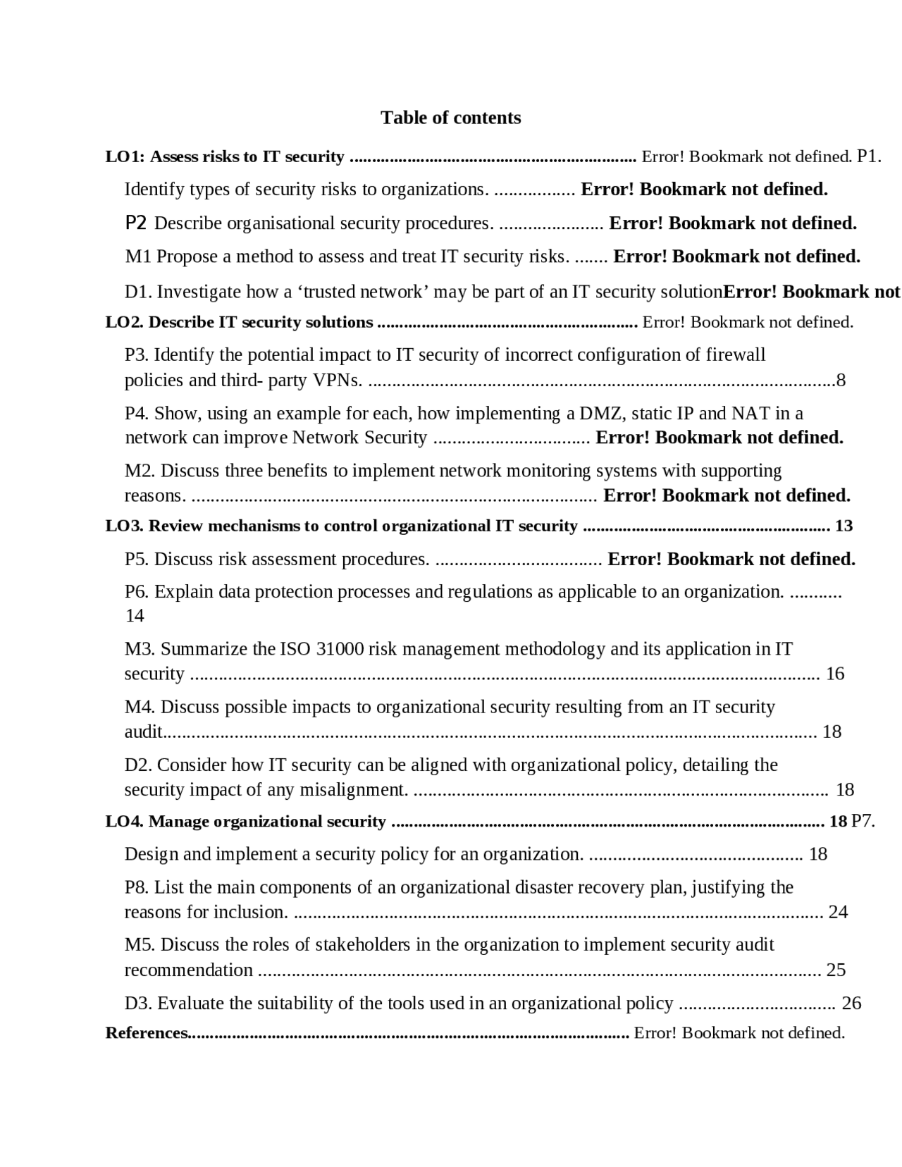Security Assigments Btec And Others Docsity