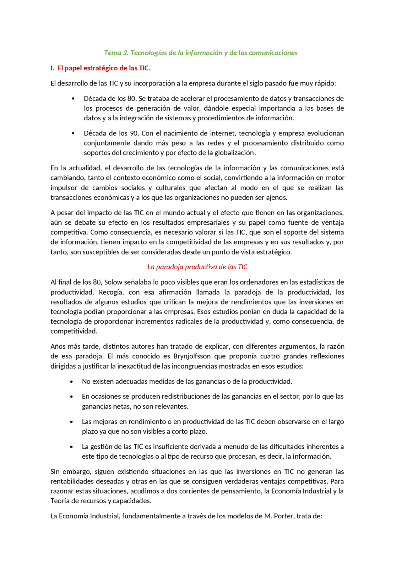 Sistemas Informativos De Gestion Tema 2 Docsity