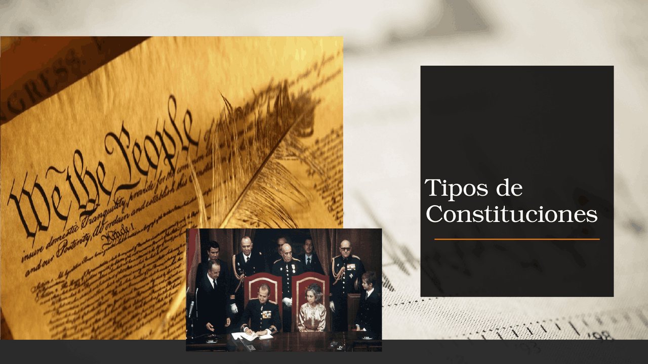 Tipos De Constitución Docsity