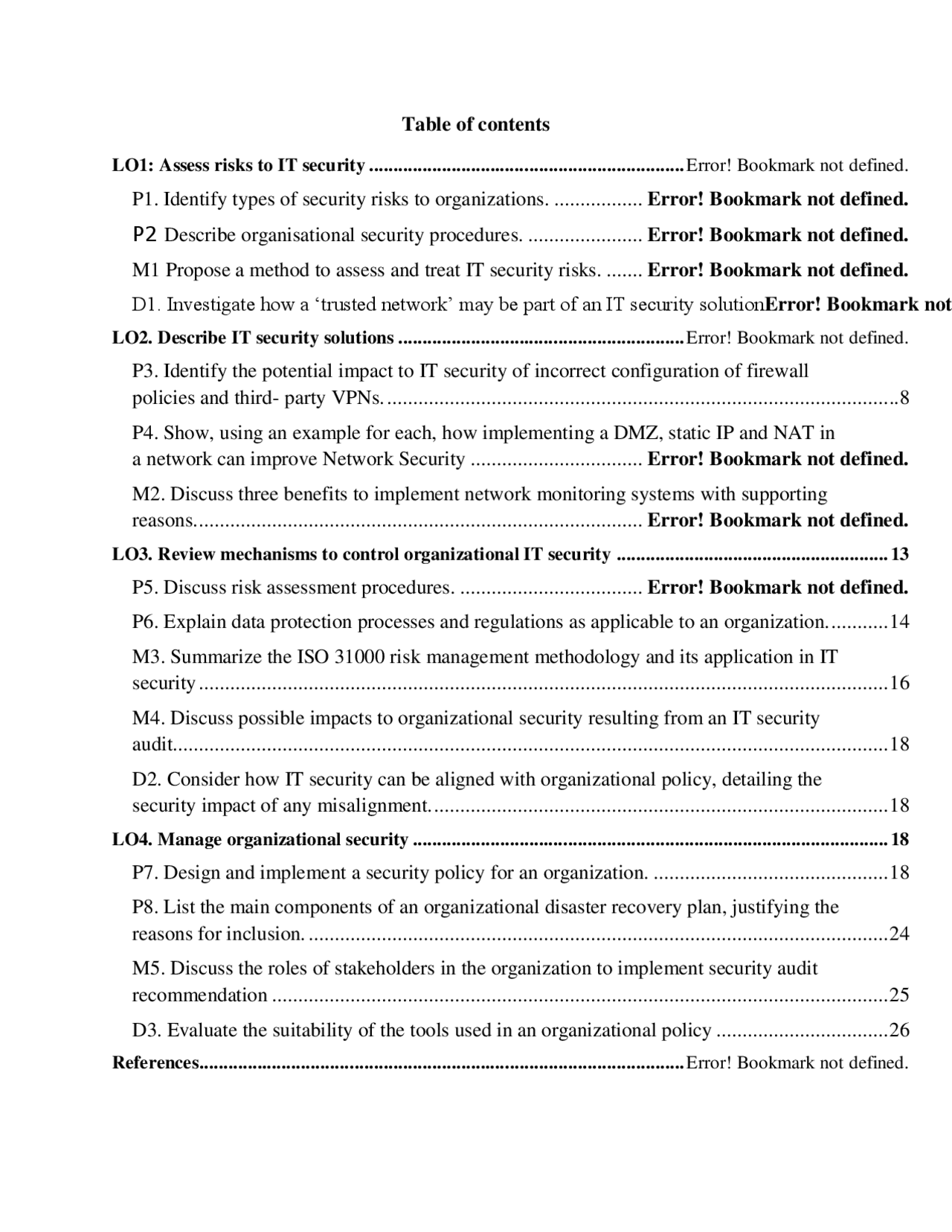 Security Assigments Btec And Others Docsity