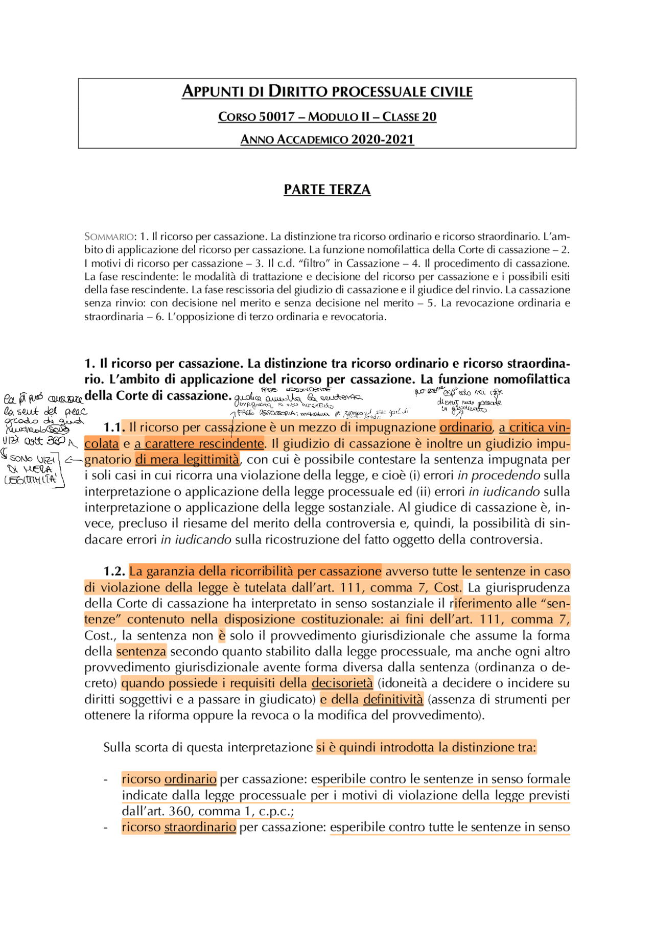 Dispense Prof Cavallini Docsity