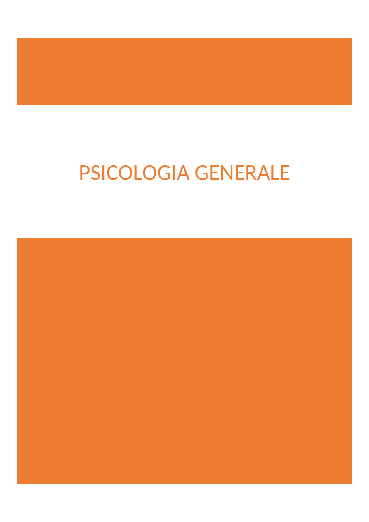 Appunti Psicologia Generale Completi Docsity