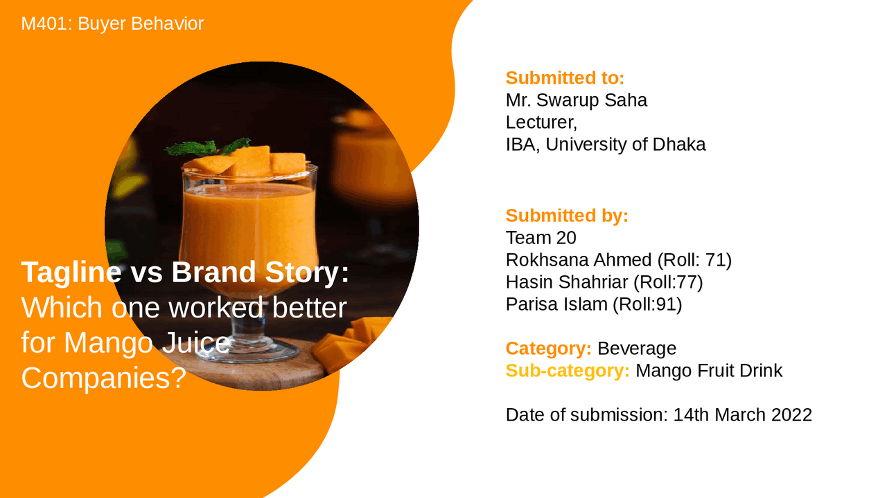 Which is more important for juice brands- Tagline or Story ...