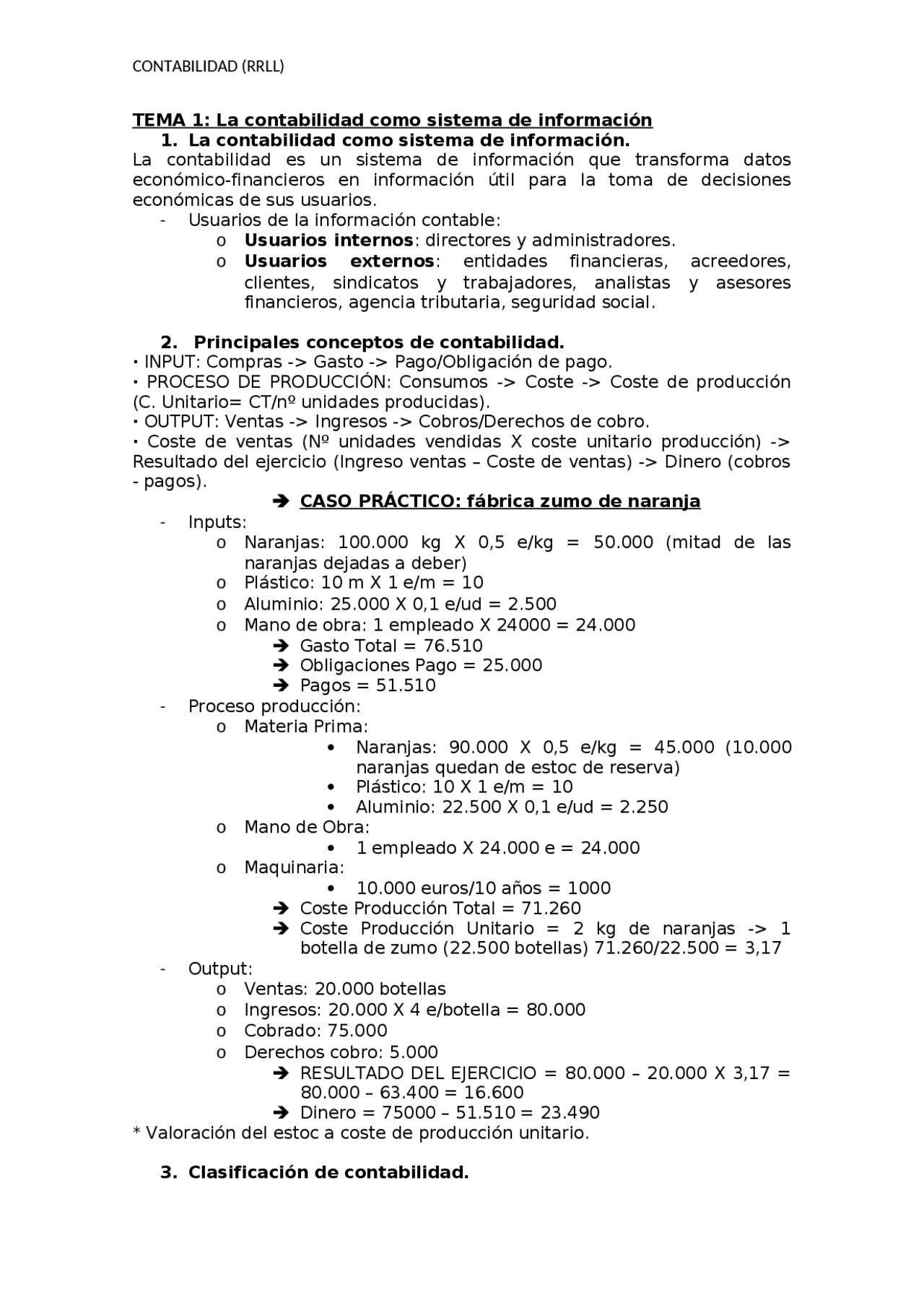 Contabilidad Apuntes Primero Docsity