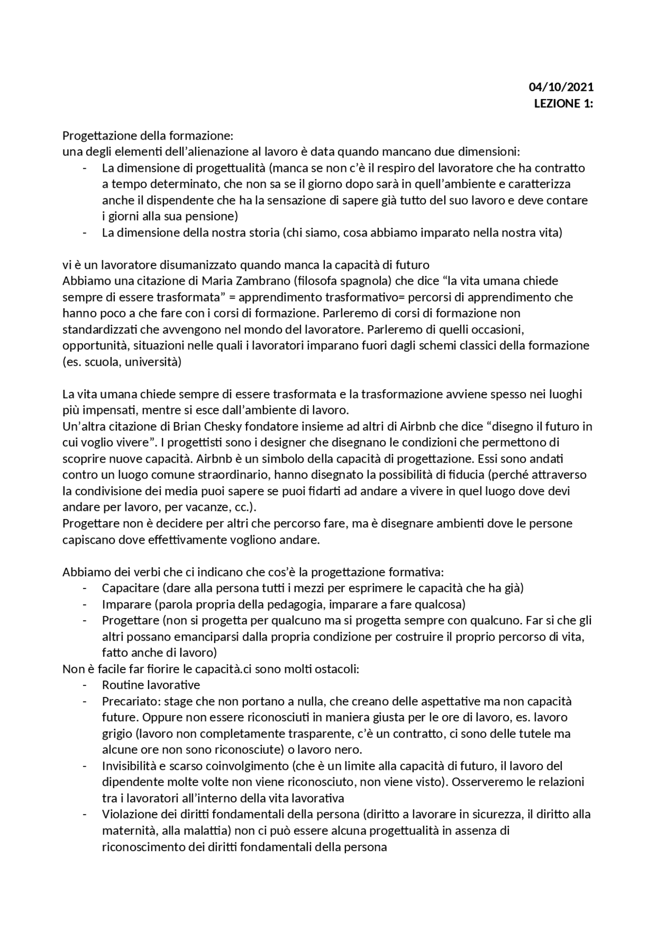 Psicologia Riassunti Prof Galiberti Lezioni 1 2 3 4 Docsity