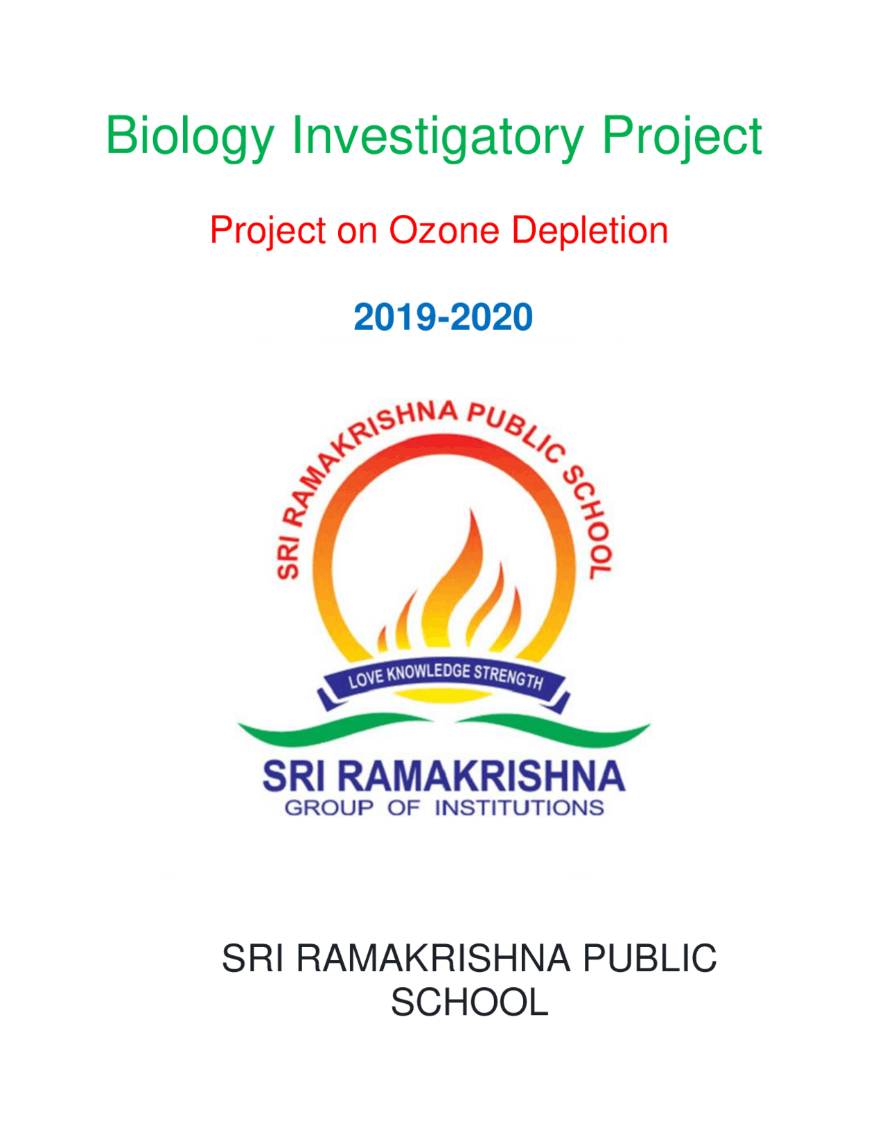 Investigatory project | Essays (high school) Chemistry | Docsity