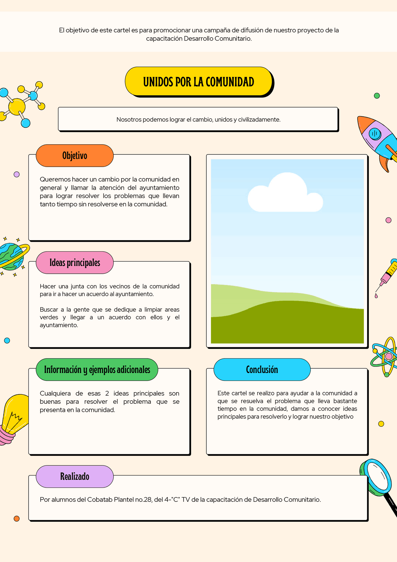 Cartel de Desarrollo Comunitario - Docsity