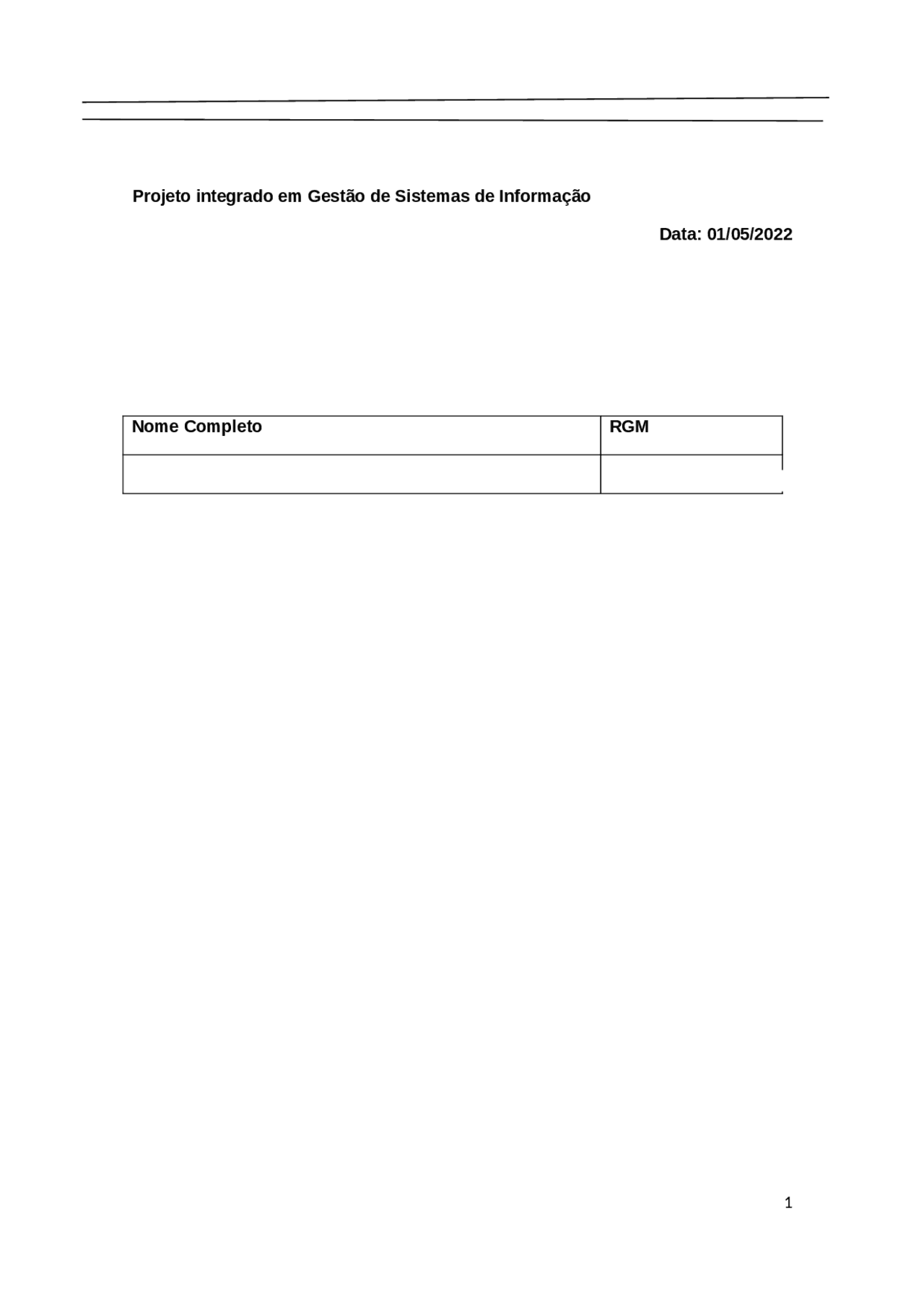 Projeto Integrado Em Gestão De Sistemas De Informação Trabalhos