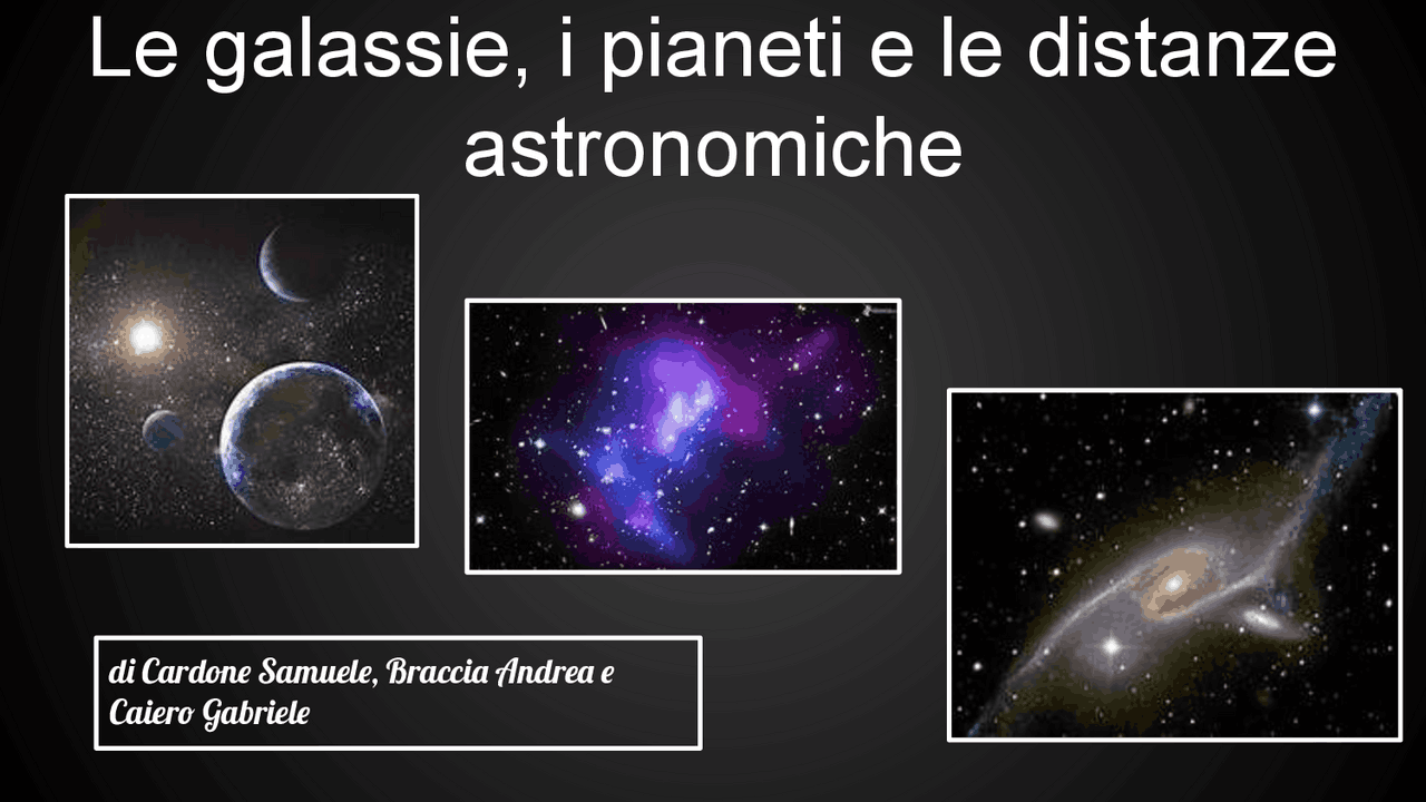 Le Galassie E I Pianeti Docsity