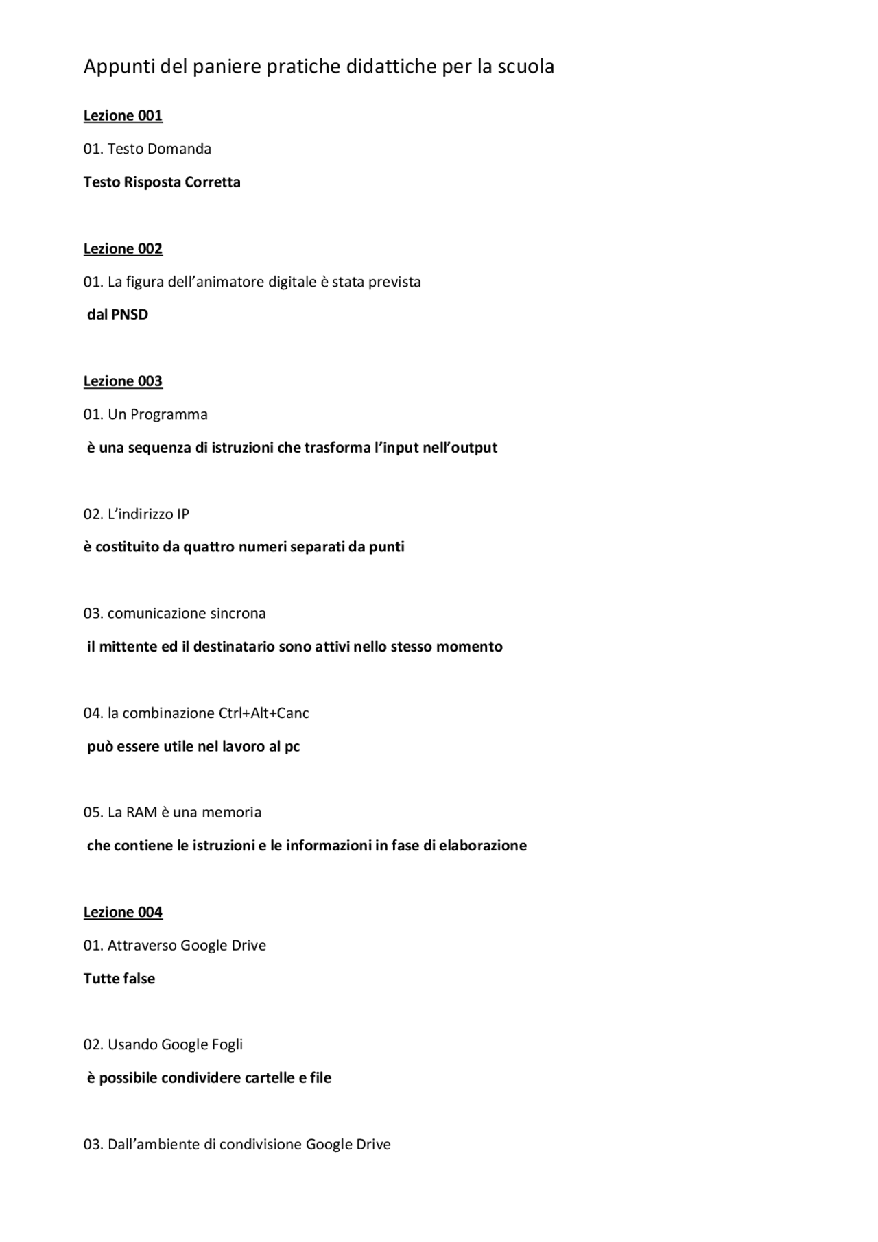 Paniere Pratiche Didattiche Per La Scuola Aprile 2022 Docsity