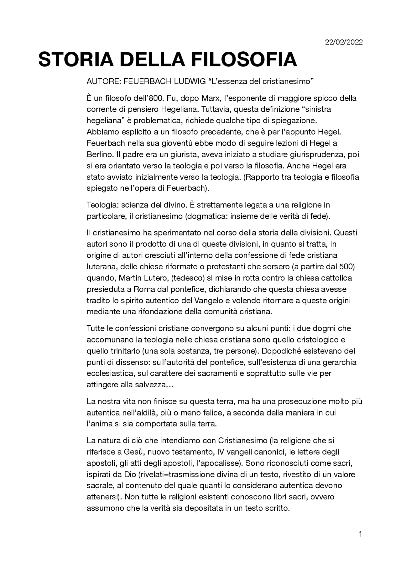 Sbobinature lezioni a.a. 2021/2022 - Docsity