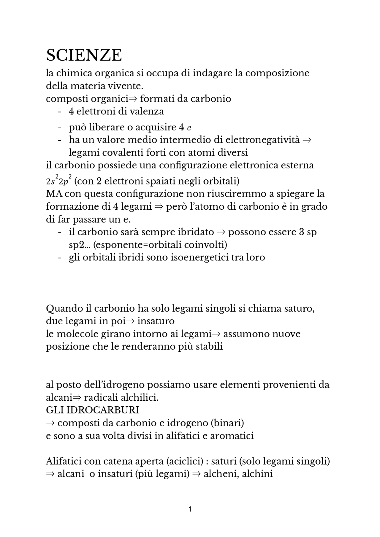 Chimica V Liceo E Biomolecole Docsity