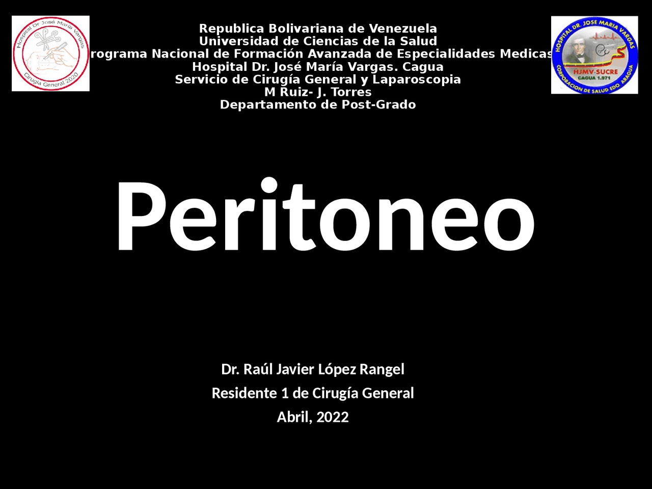 Peritonitis complicada en cirugía - Docsity