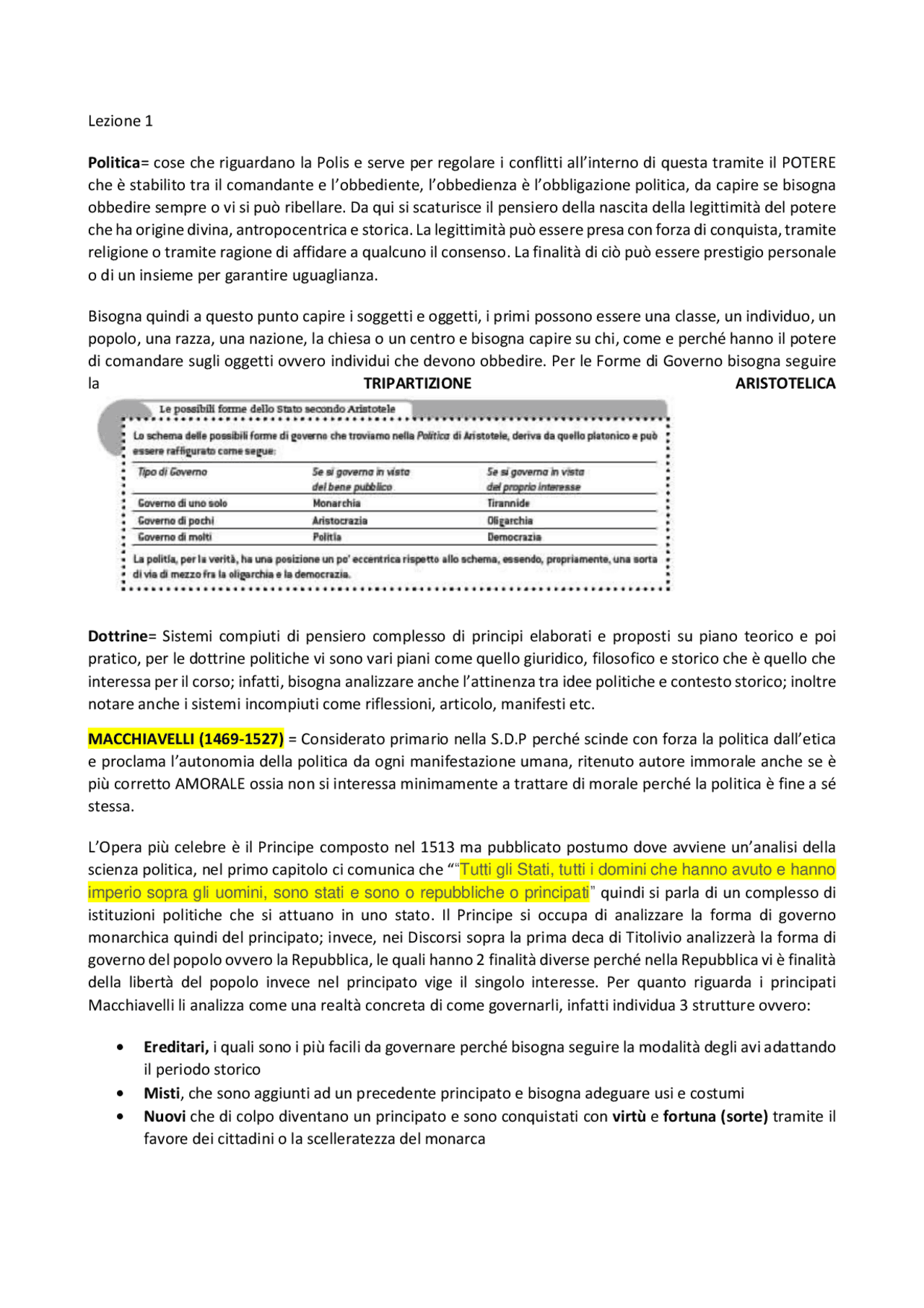 Appunti Di Dottrine Politiche Modulo A B Docsity