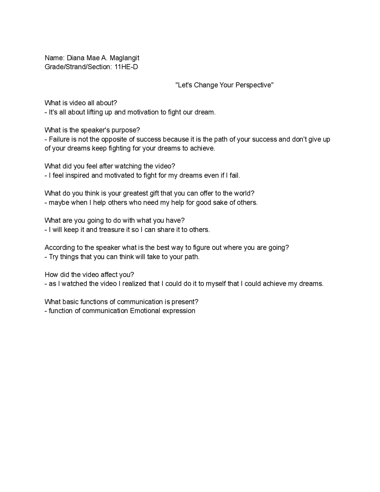 Motivational Speech: Pursuing Dreams and Overcoming Failures by Diana ...