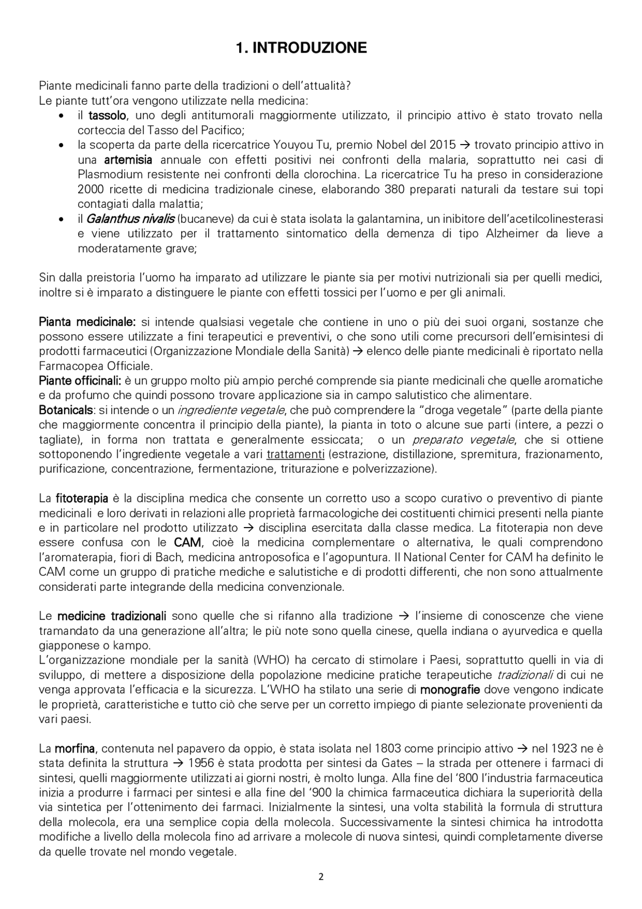 Biologia Vegetale Per Ctf Docsity