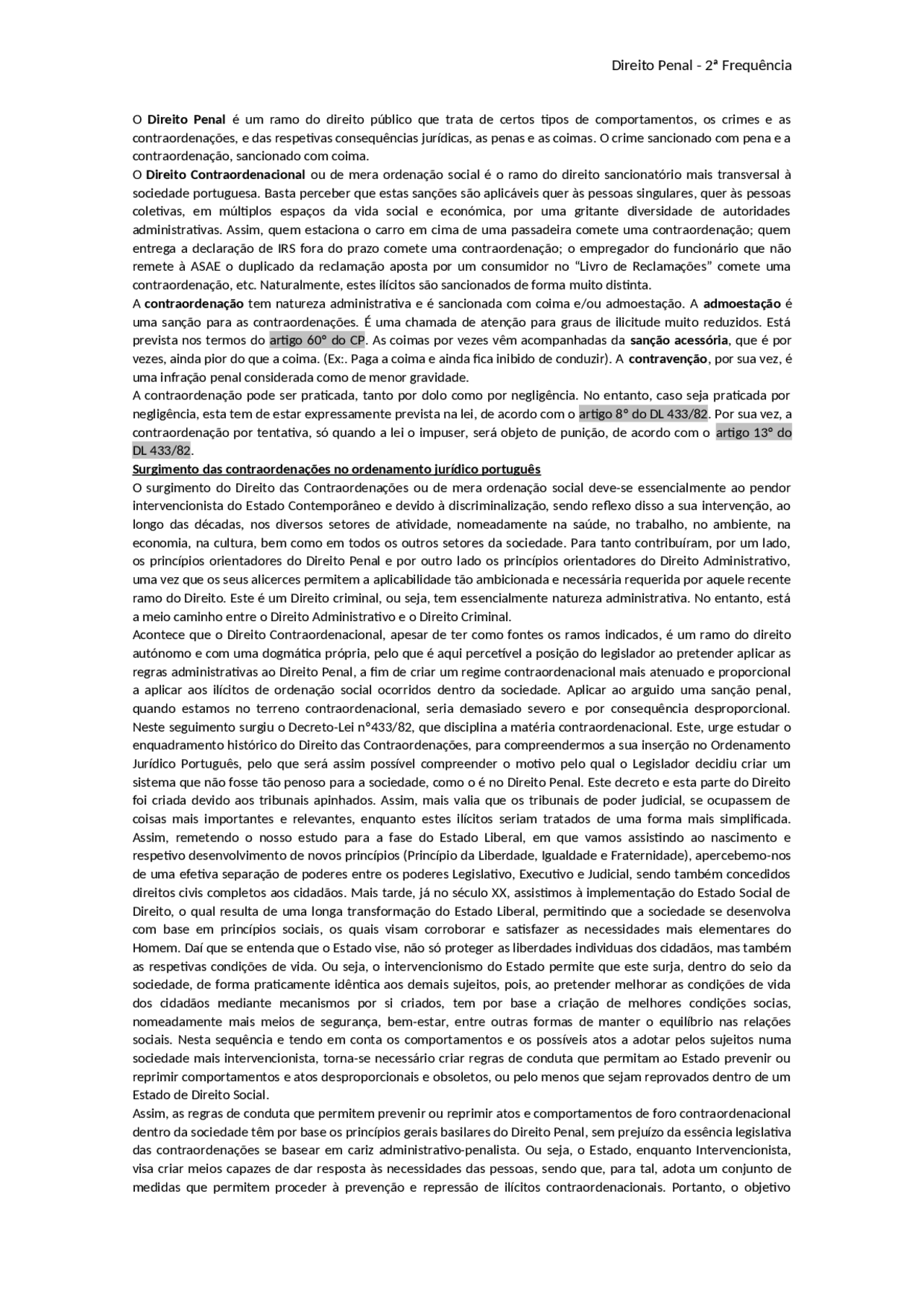 Direito Penal Resumos Esquemas Direito Penal Docsity