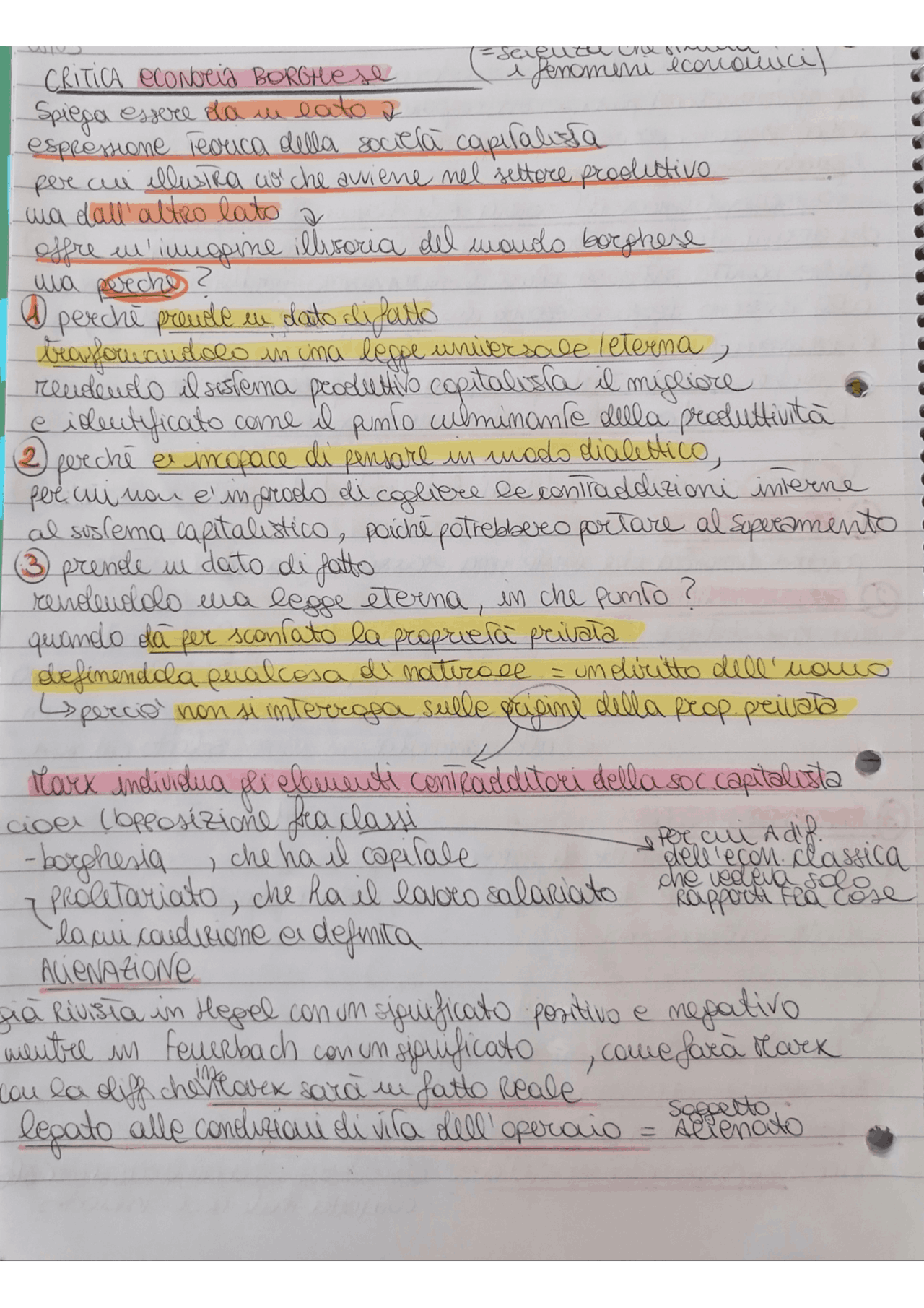 Appunti Sul Filosofo Marx Docsity