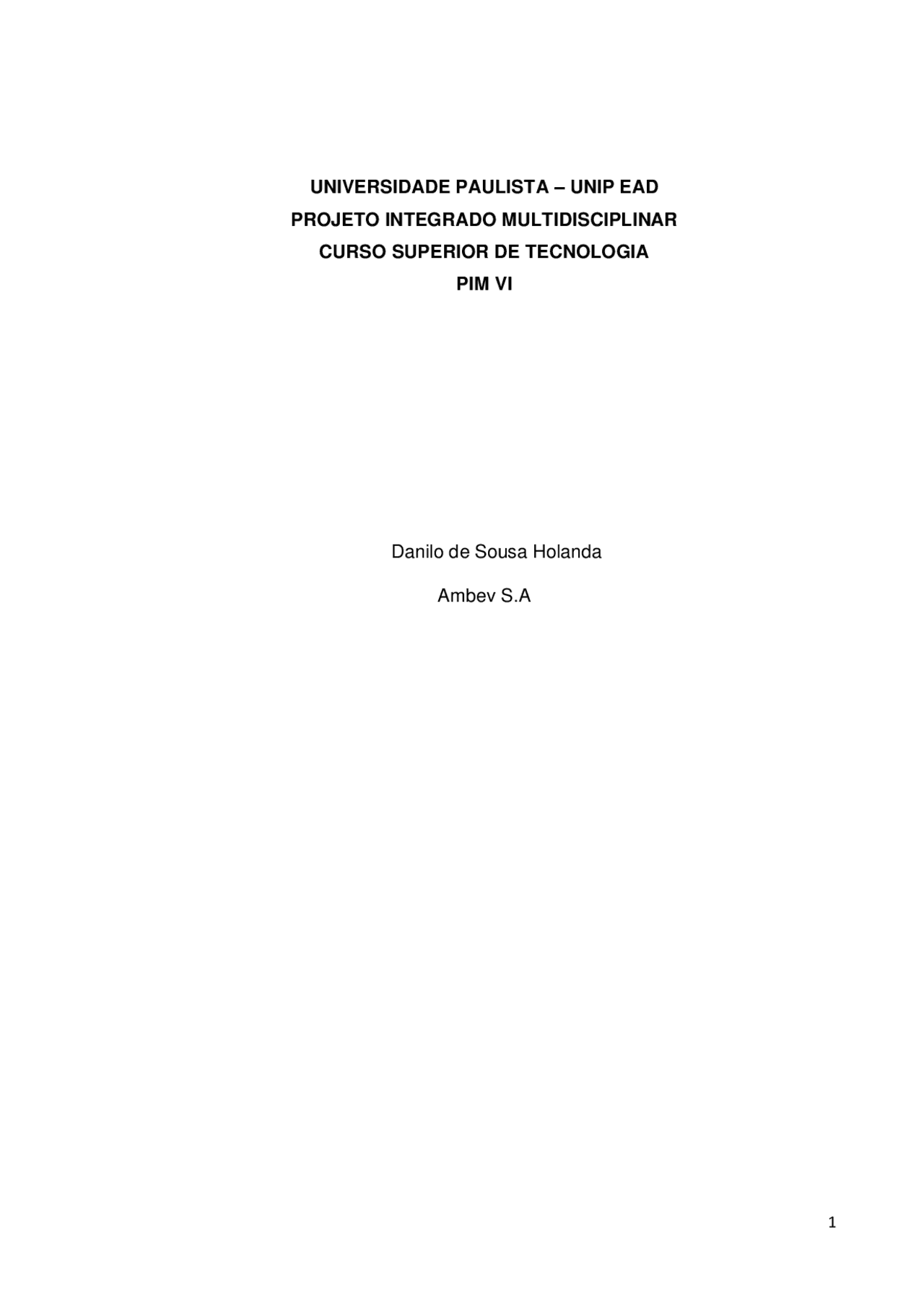Pim Unip Docsity