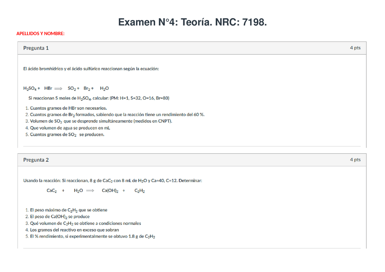 Teoria examen n4 matemática - Docsity
