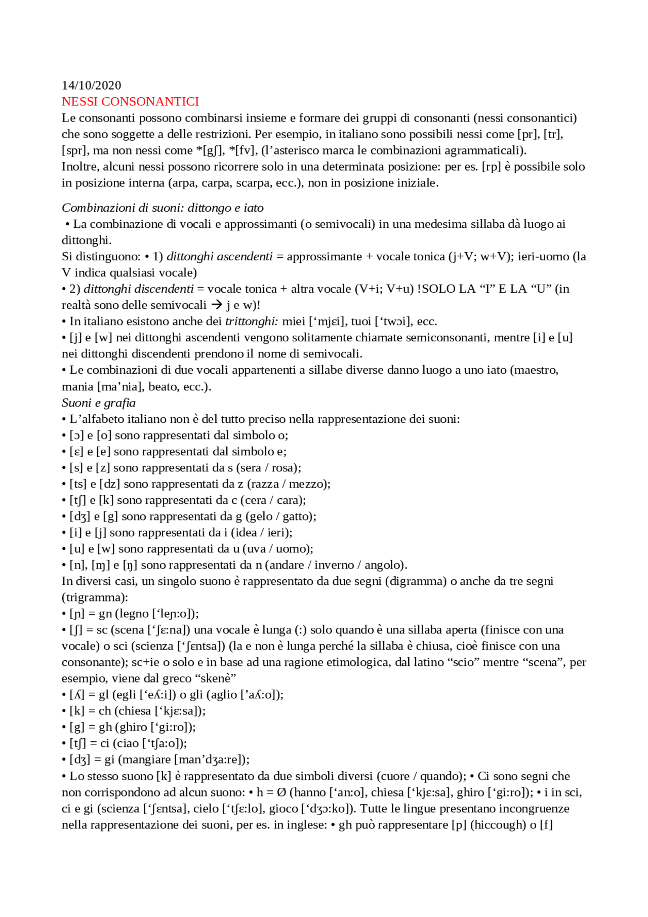 Appunti Di Linguistica Generale Docsity