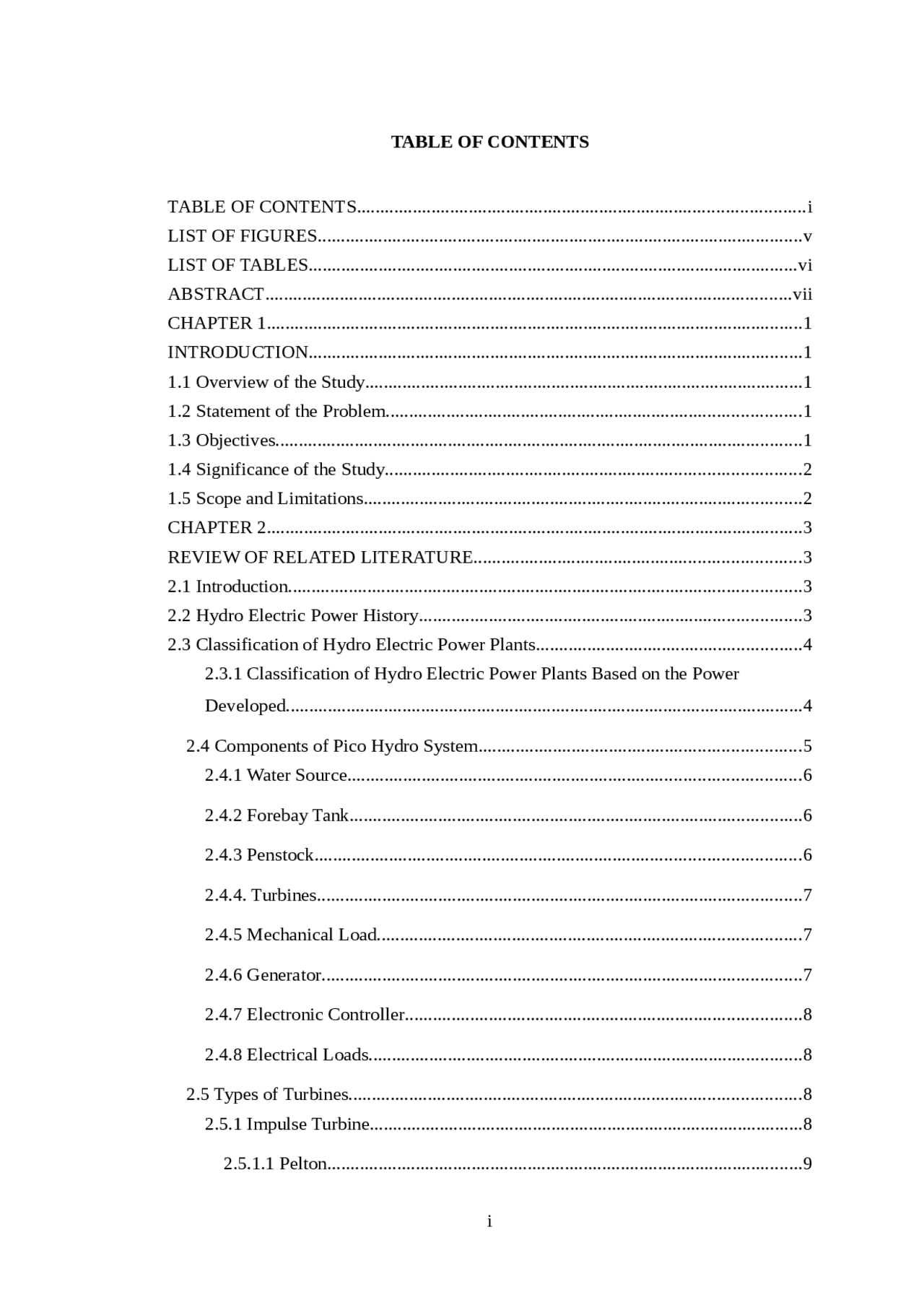 Simulation And Performance Evaluation Of Pico Hydro System For Sagay