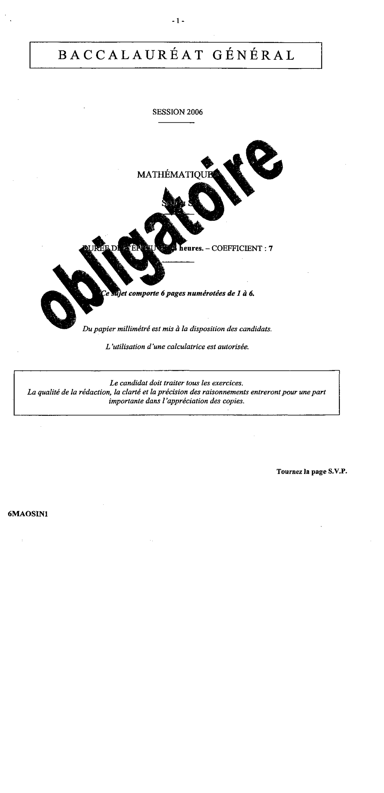 Epreuve De Mathématiques Dissertation Mathématiques Docsity