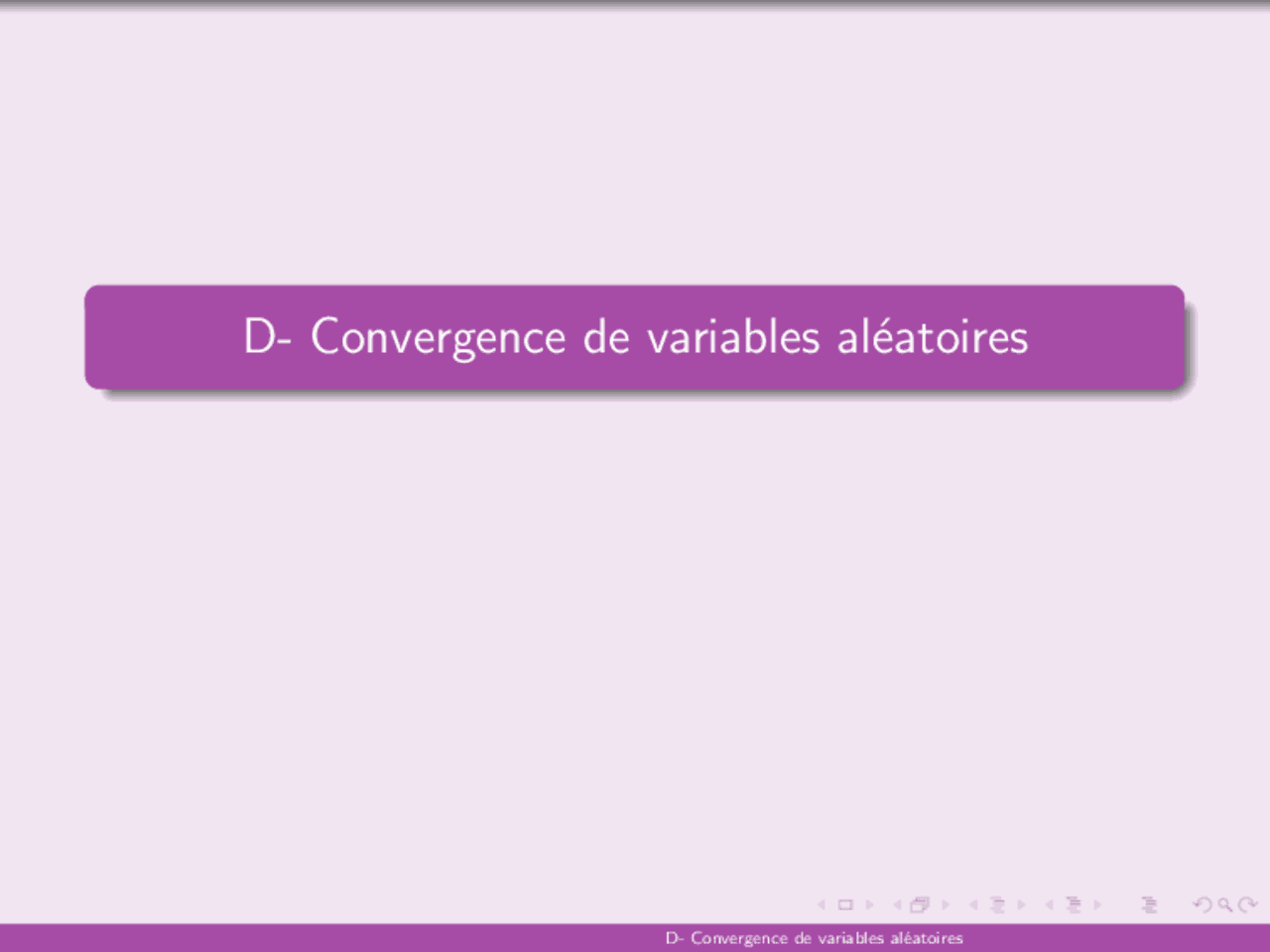 Convergence De Variables Aléatoires Slides Mathématiques Docsity